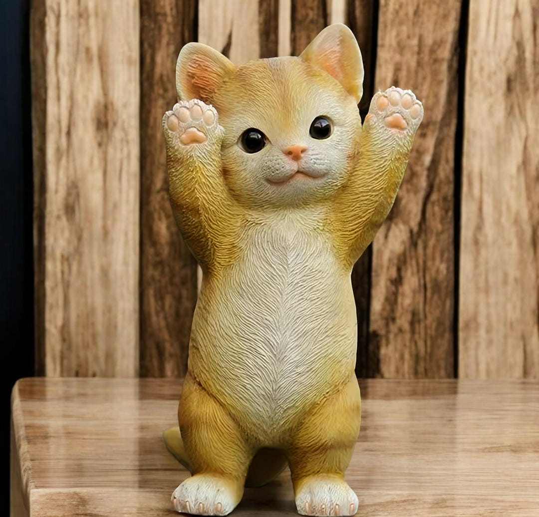 Unique Hand Painted Animal Figurine, Modern Tabletop Figurine ...