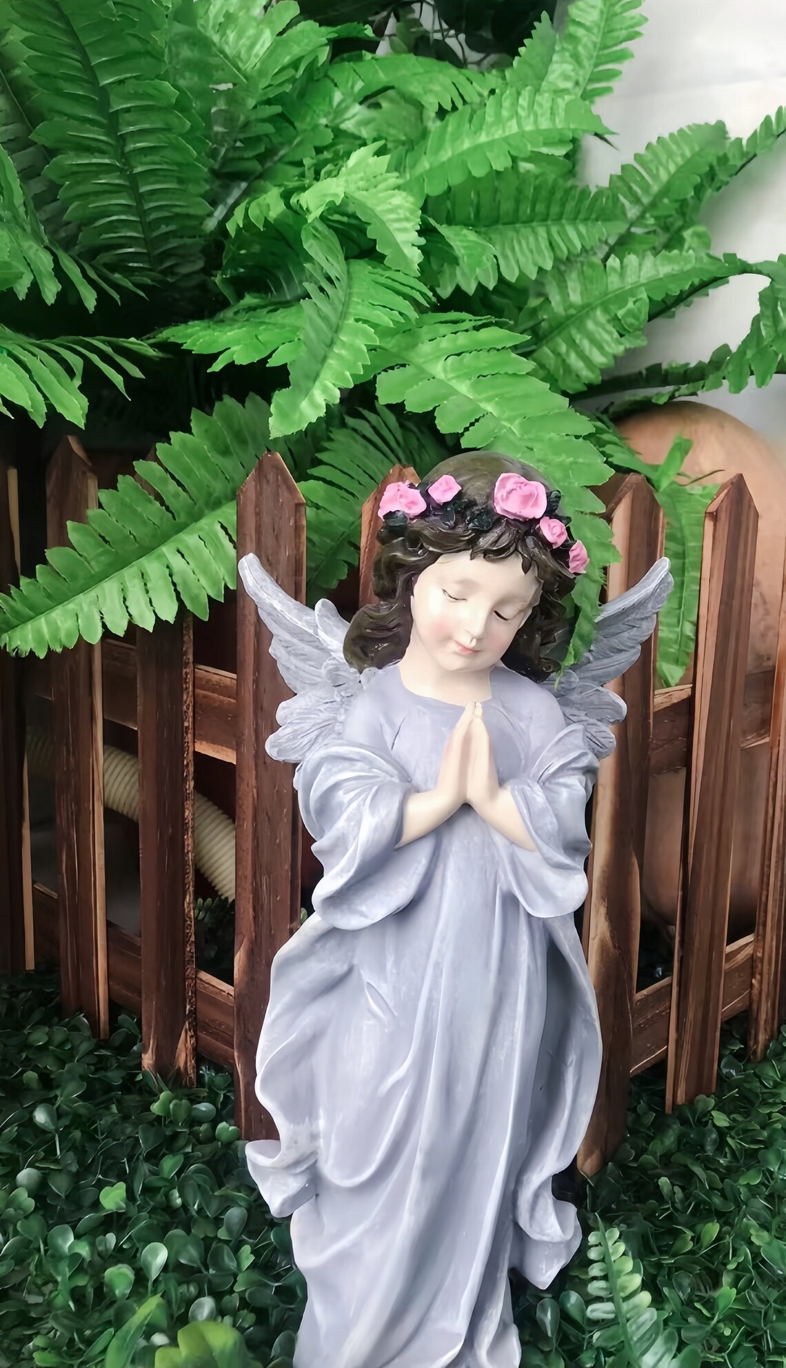 Blessing Angel Garden Decor, Artsy Angel Figurine, Modern Outdoor ...