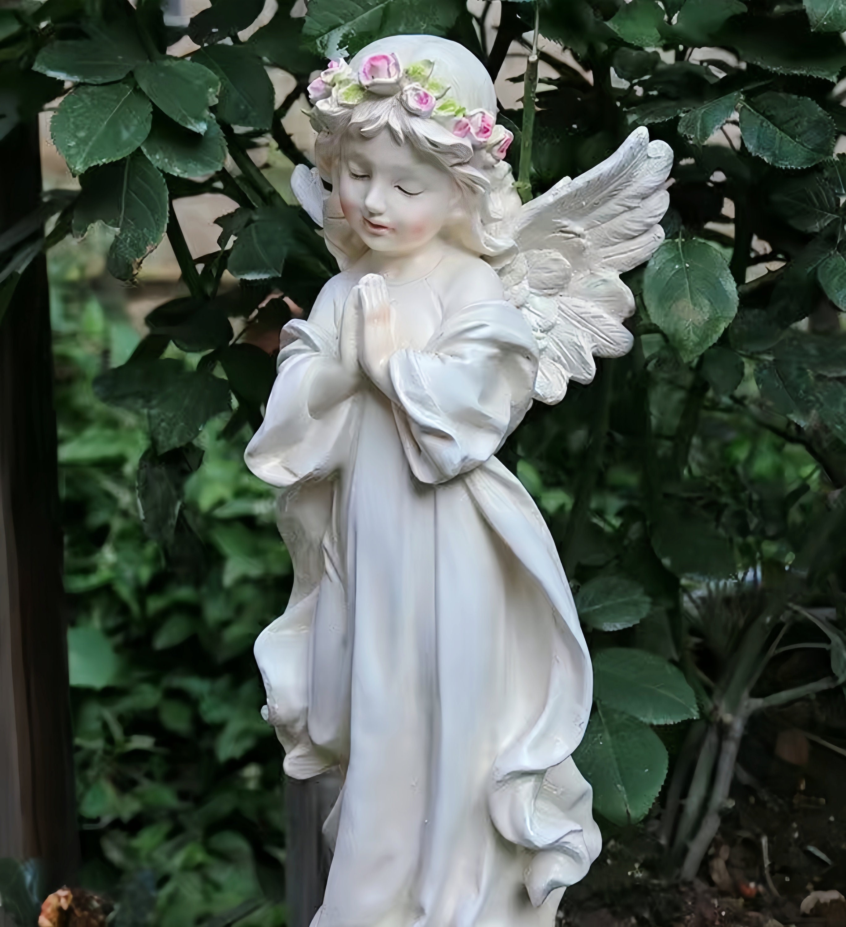 Blessing Angel Garden Decor, Artsy Angel Figurine, Modern Outdoor ...