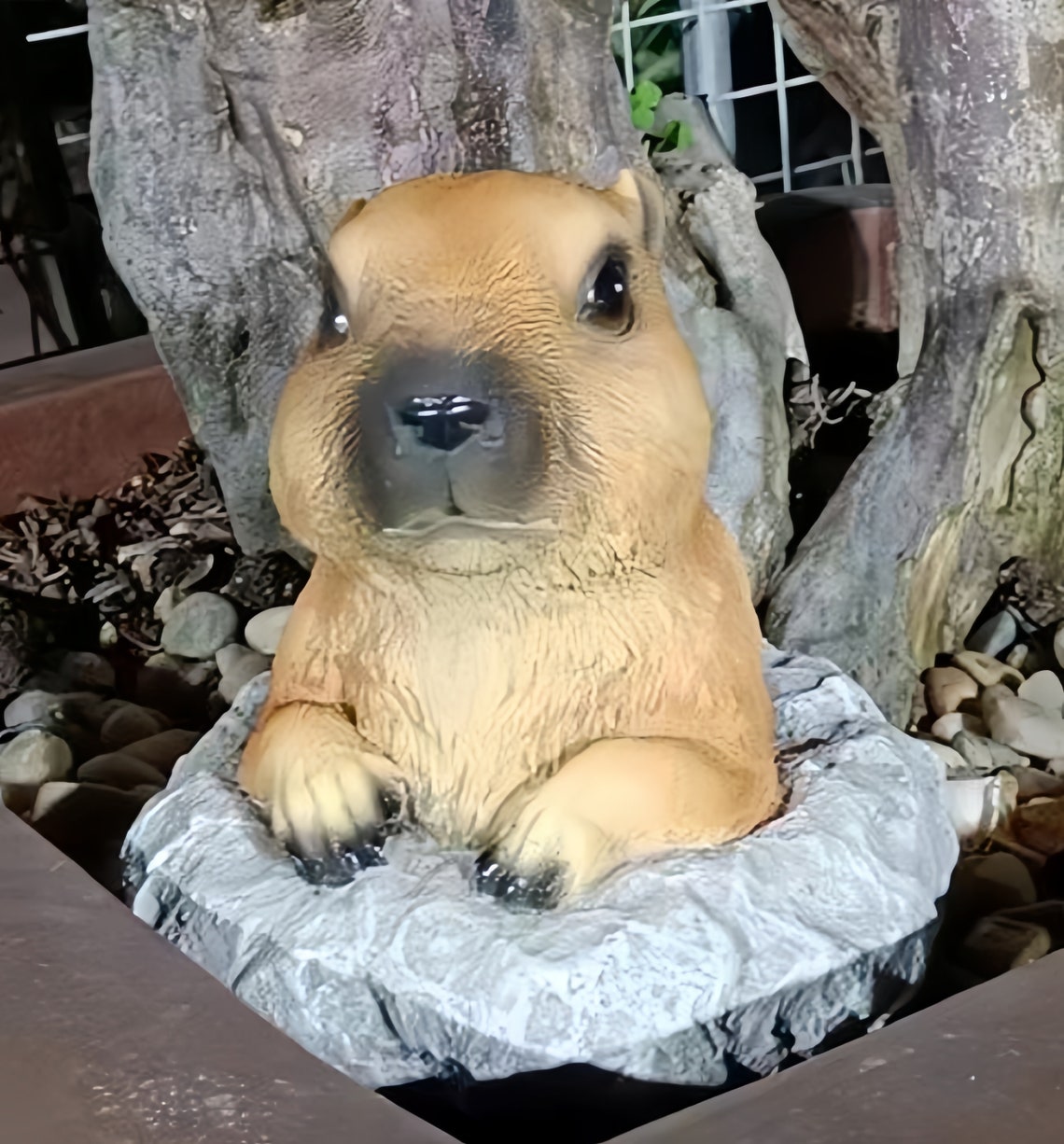 Handmade Resin Groundhog Garden Figurine, Xmas Decor - Etsy