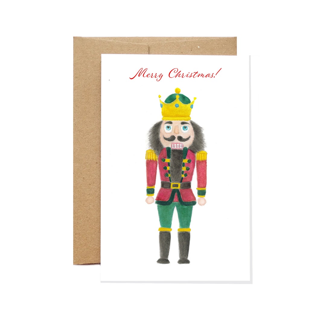 Printable Christmas Nutcracker Card - Etsy