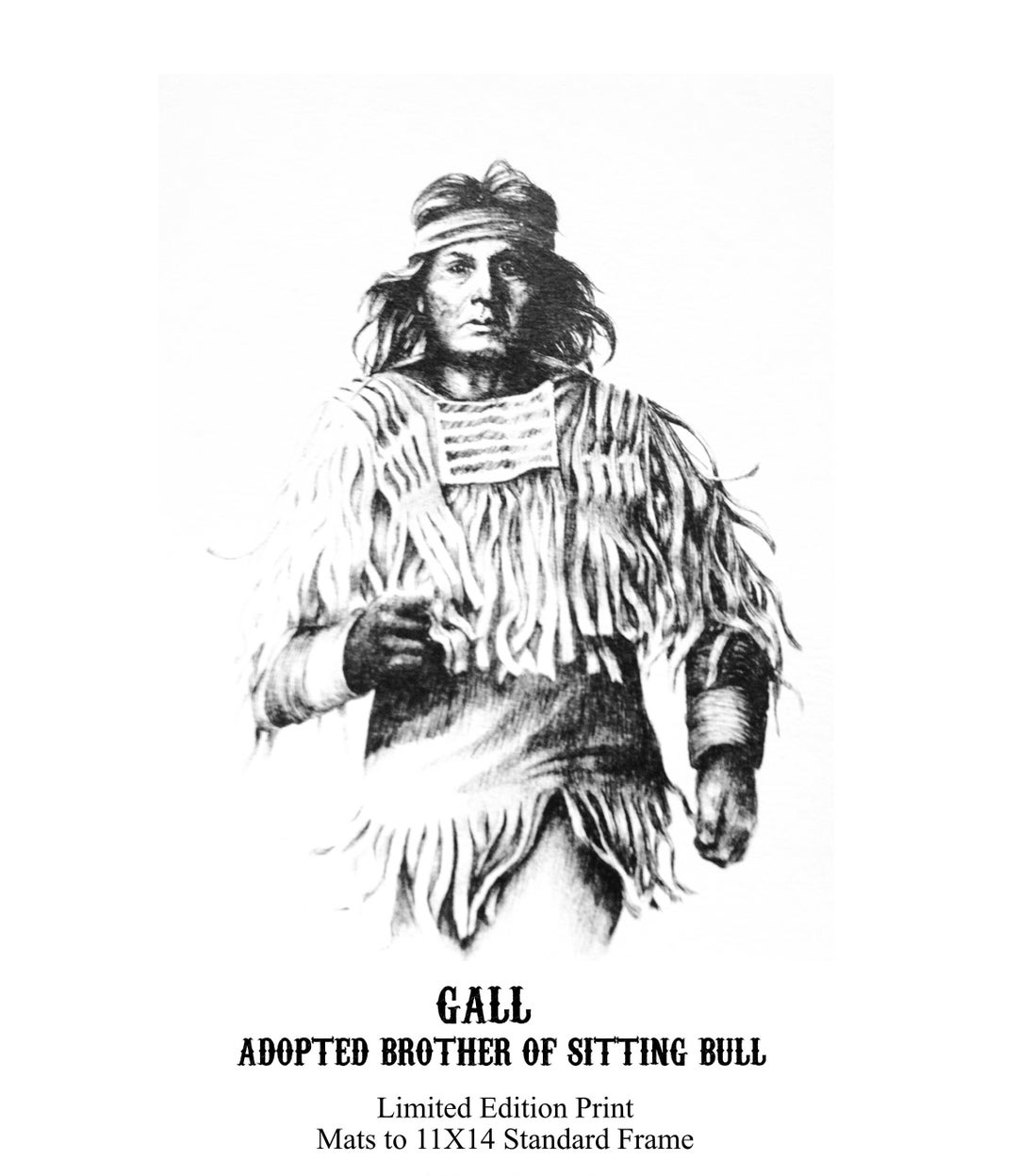 GALL, Adopted Brother of Sitting Bull, Hunkpapas Sioux, Limited Edition ...