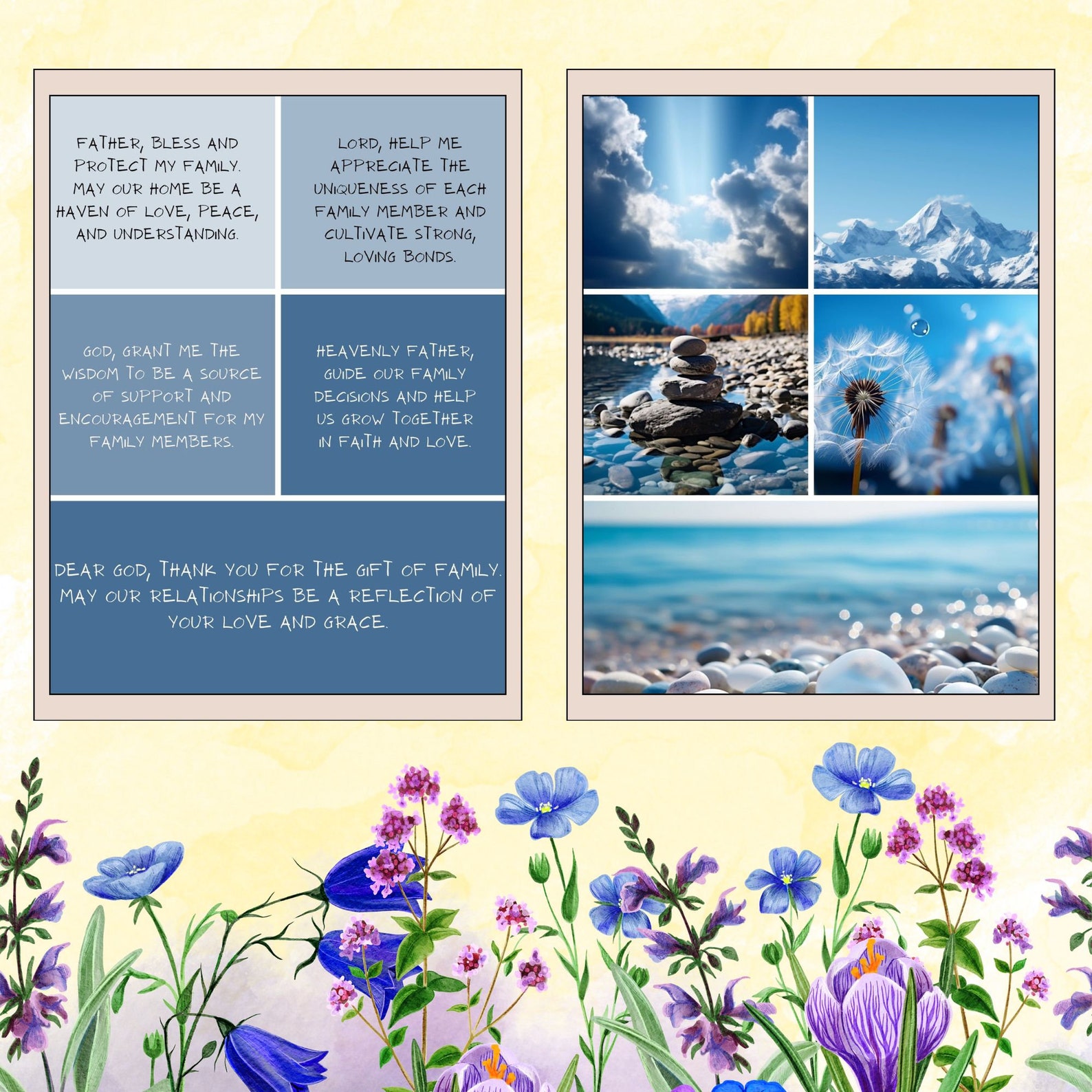 Prayer Vision Board, Daily Short Prayers, Prayer Vision Board With ...