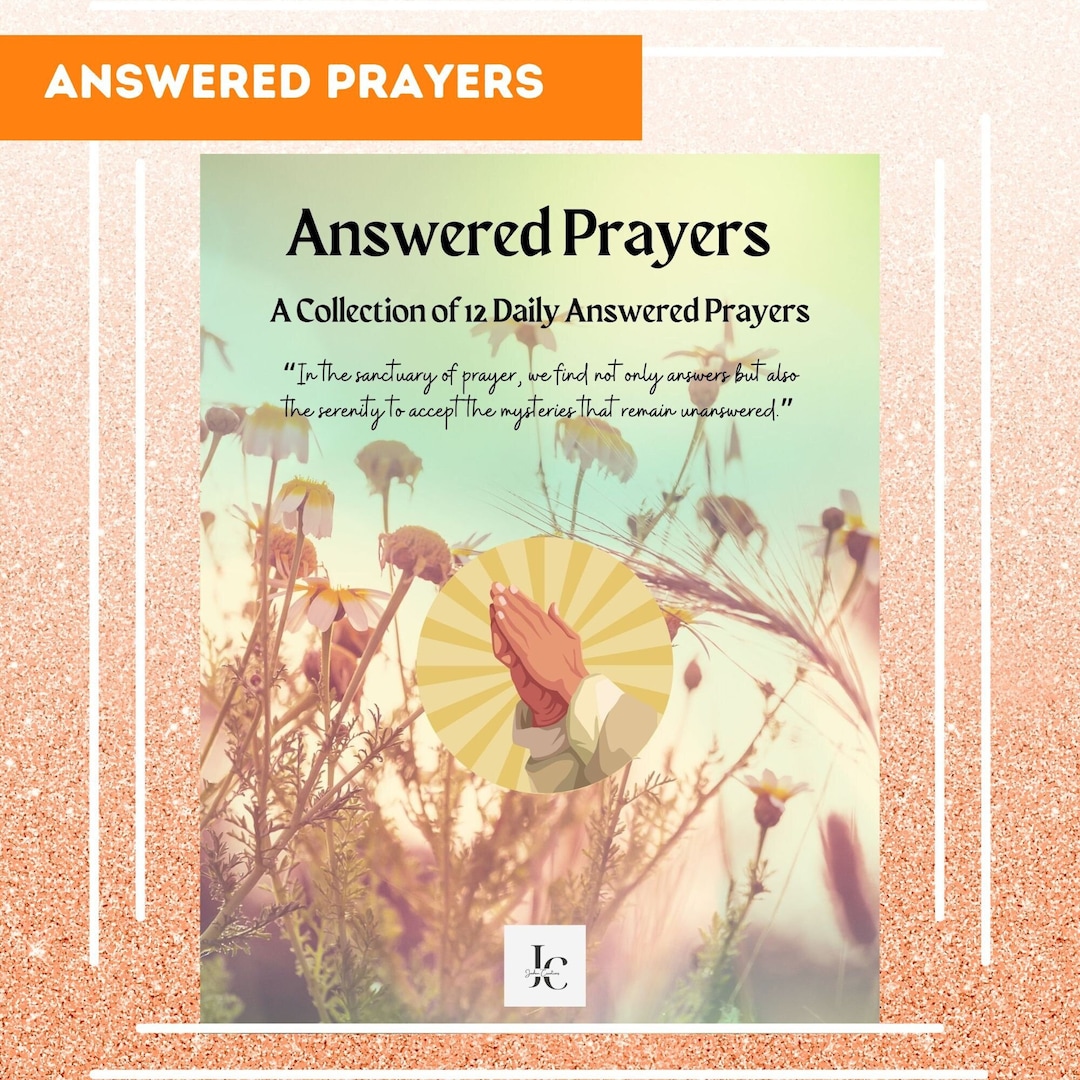 Answered Prayers for Your Vision Board, Prayer Vision Board, Printable ...