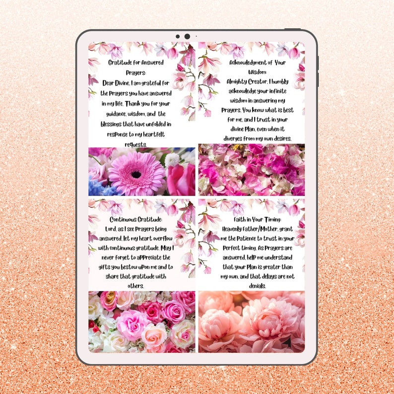 Answered Prayers for Your Vision Board, Prayer Vision Board, Printable ...