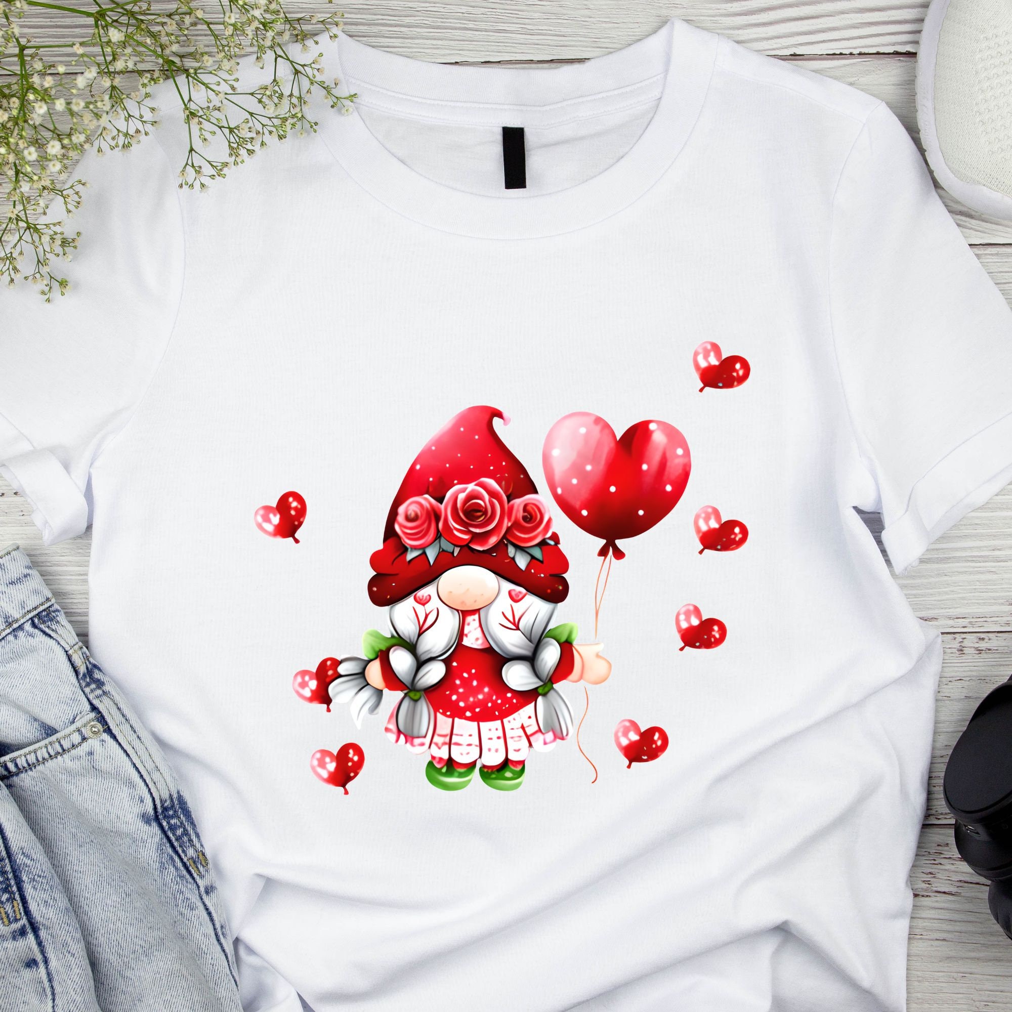 Gnome Valentine Clipart, Valentine Gnome PNG, Cute Gnome Valentine ...