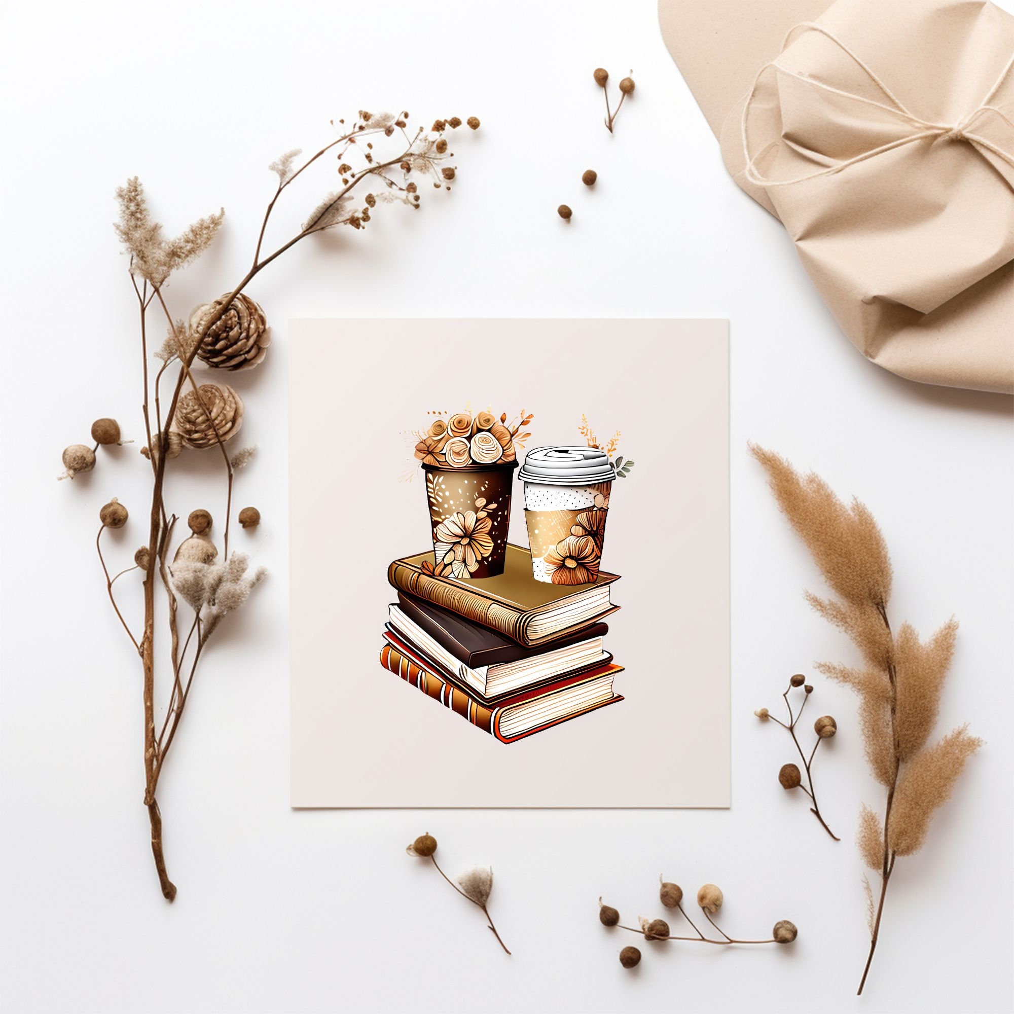 Coffee and Book Clipart, Coffee Book PNG, for the Coffee Lovers Clipart ...
