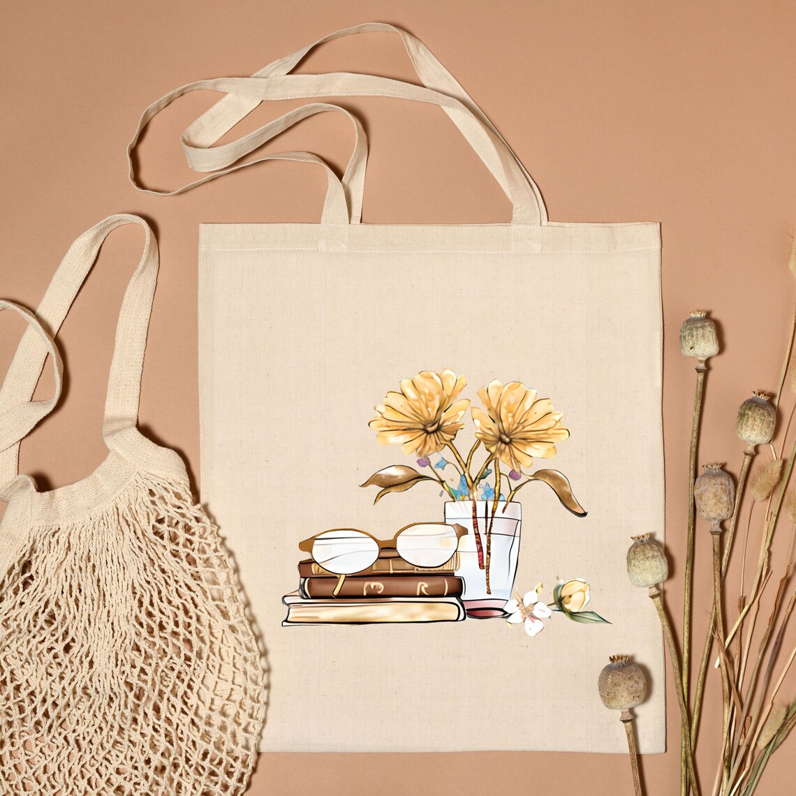 Book Lovers Clipart, Boho Theme, for the Book Lovers PNG, Bookworm ...