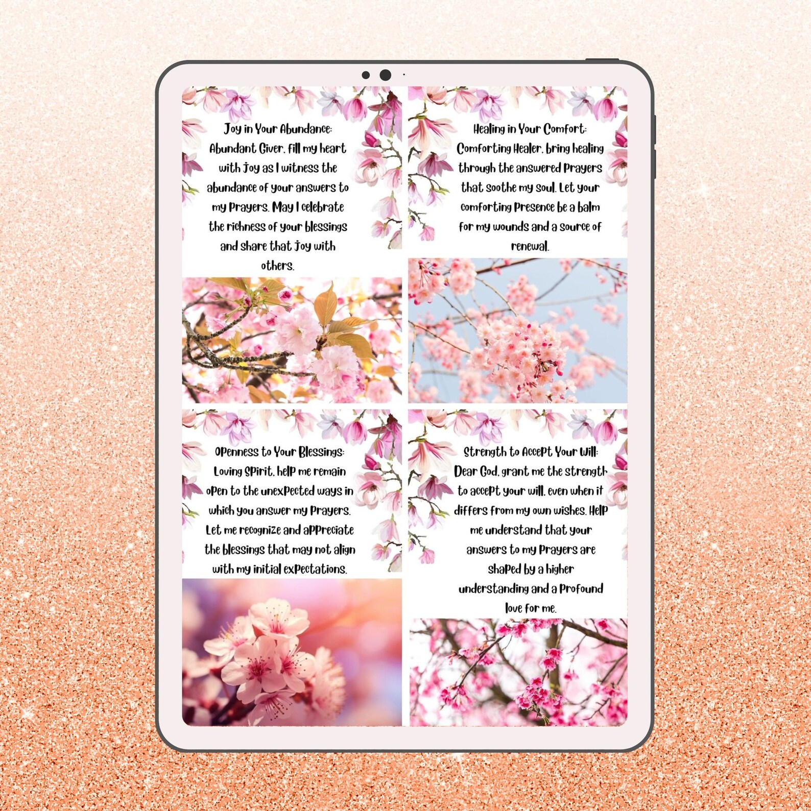 Answered Prayers for Your Vision Board, Prayer Vision Board, Printable ...