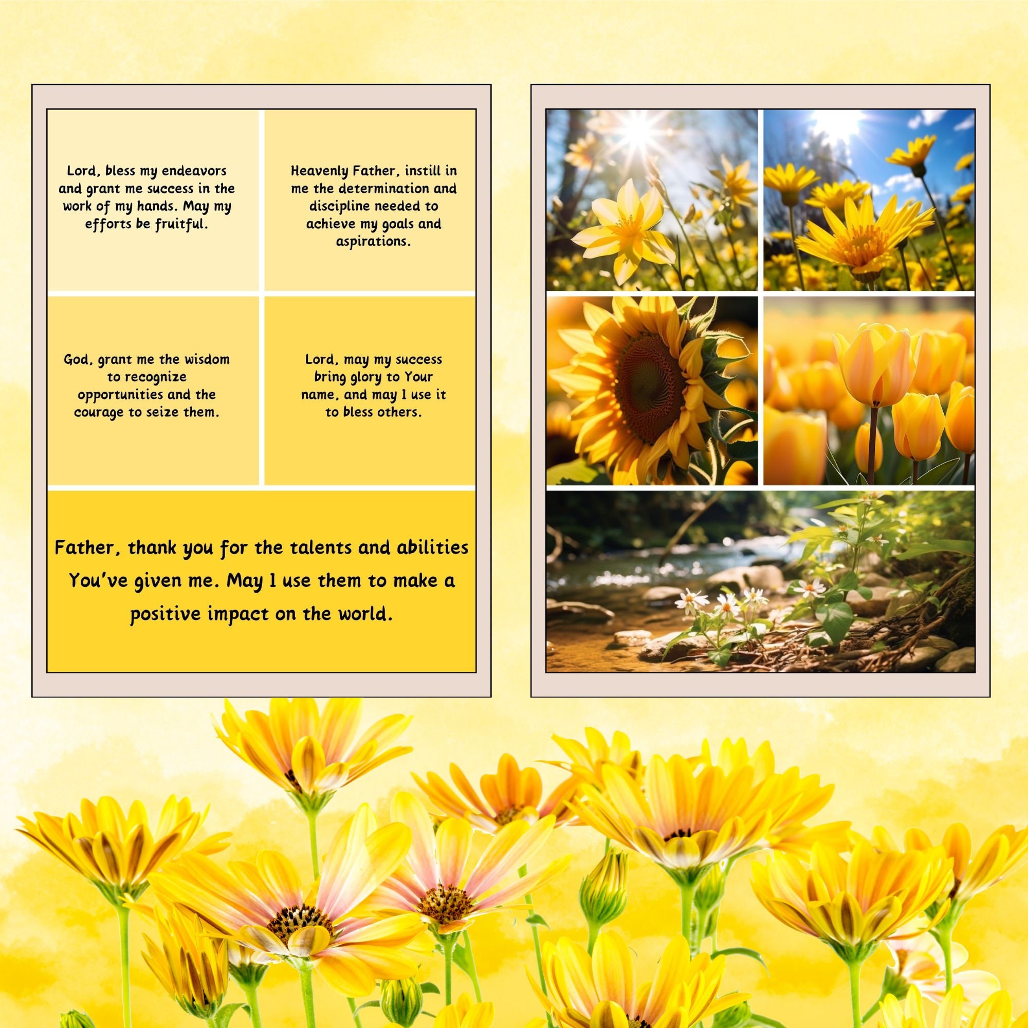 Prayer Vision Board, Daily Short Prayers, Prayer Vision Board With ...