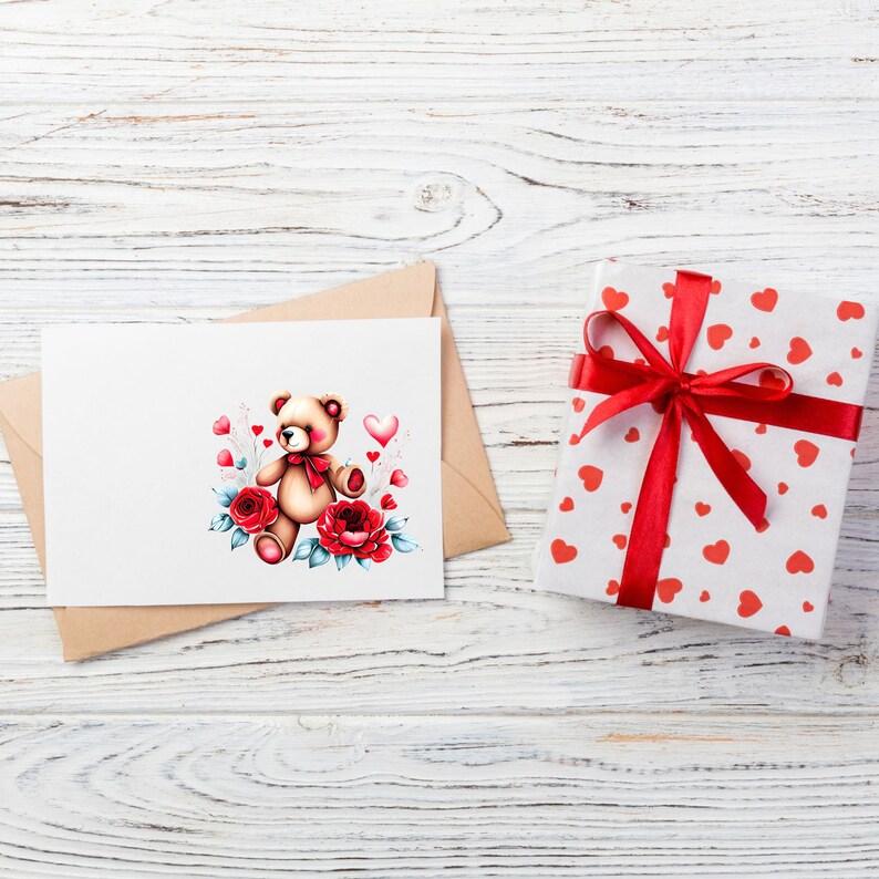 Teddy Bear Clipart, Teddy Bear Valentine PNG, Cute Teddy Bear Clipart ...