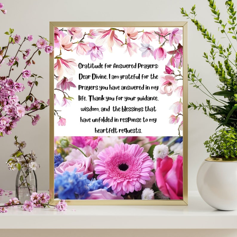 Answered Prayers for Your Vision Board, Prayer Vision Board, Printable ...