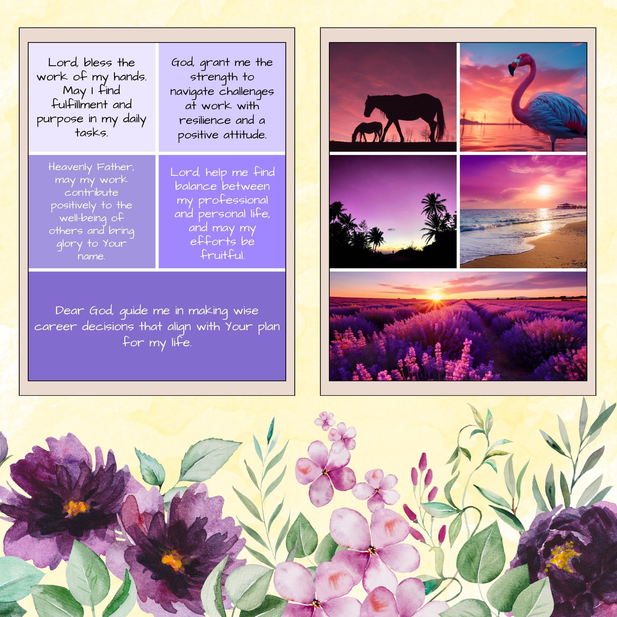 Prayer Vision Board, Daily Short Prayers, Prayer Vision Board With ...