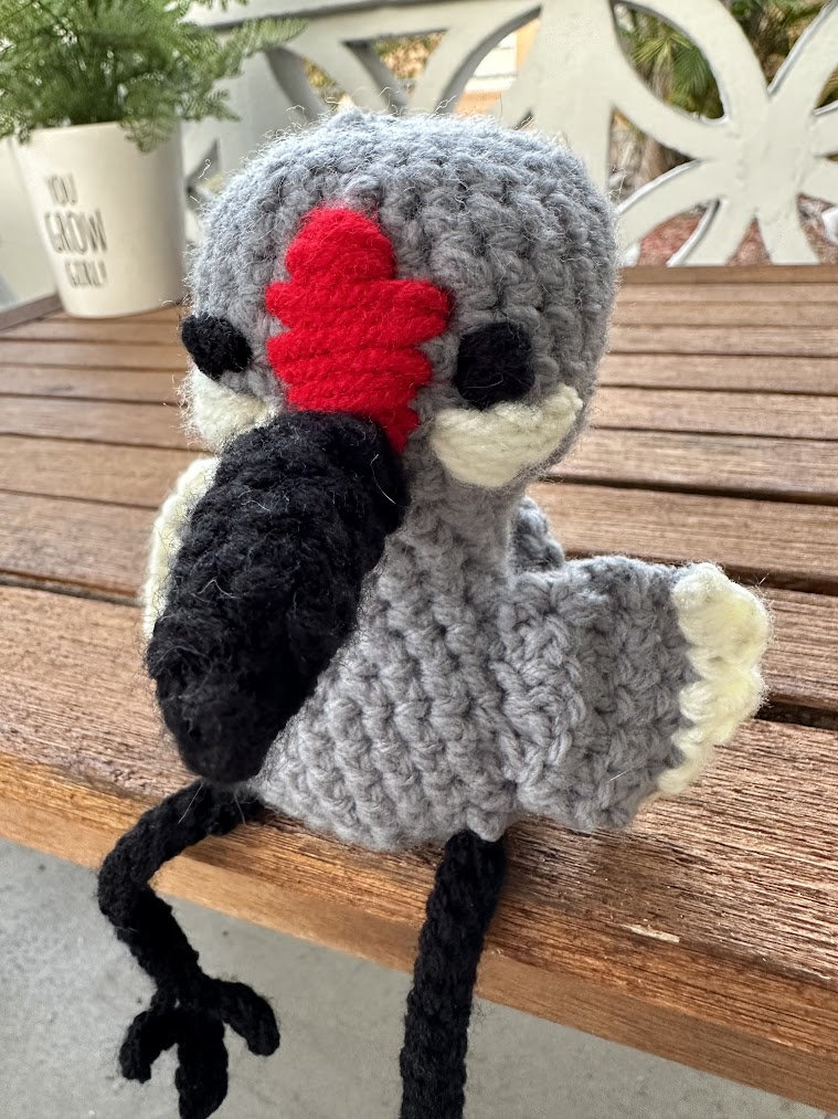 Crochet Sandhill Crane, Sandhill Crane, Crochet Crane, Crochet Bird ...