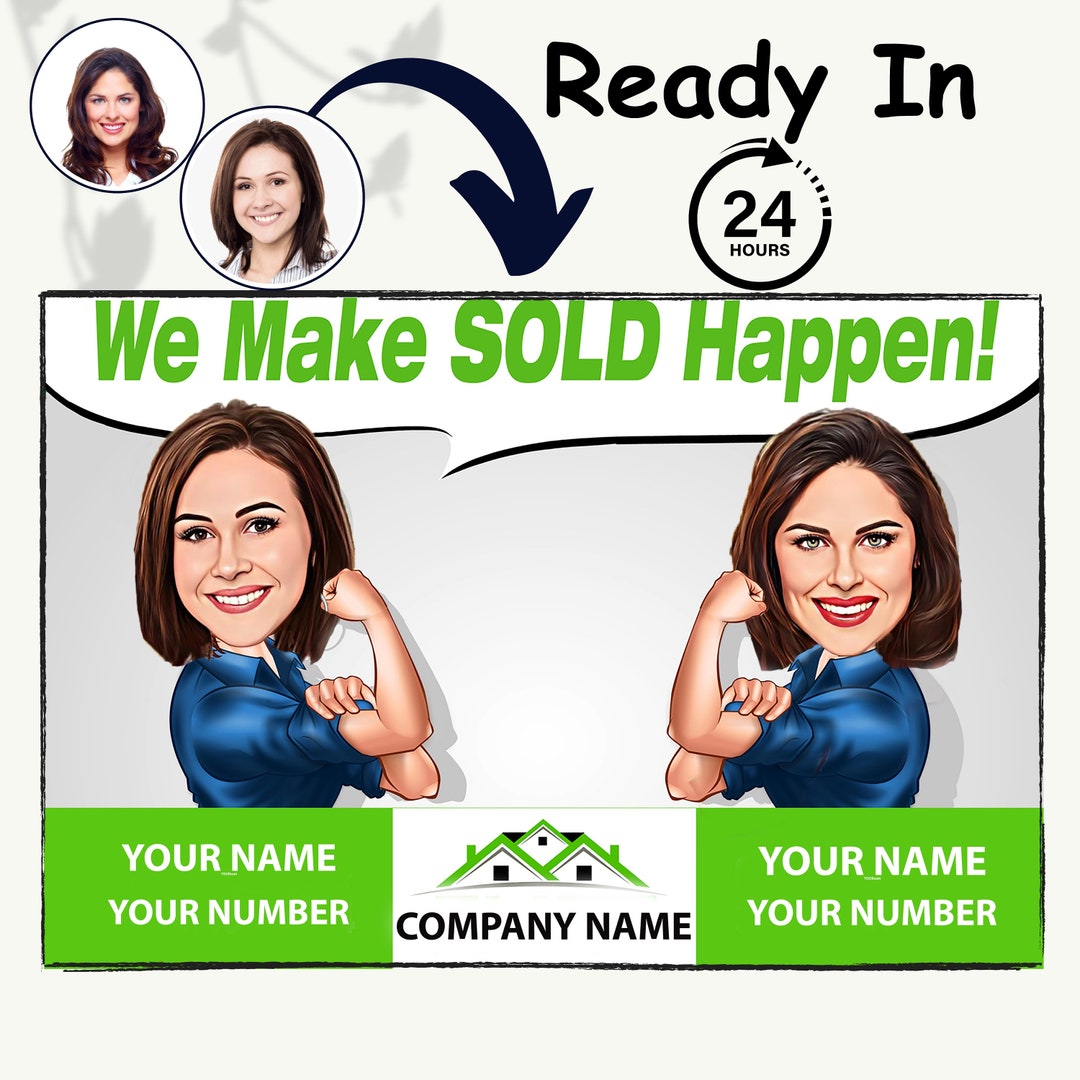 Personalized Work Promotion Funny Caricature Art, Business Card Art ...