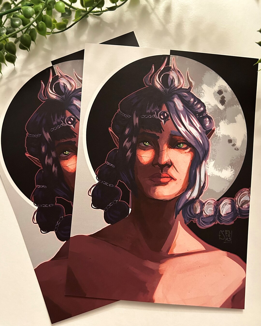 Shadowheart Portrait A5 Print - Etsy