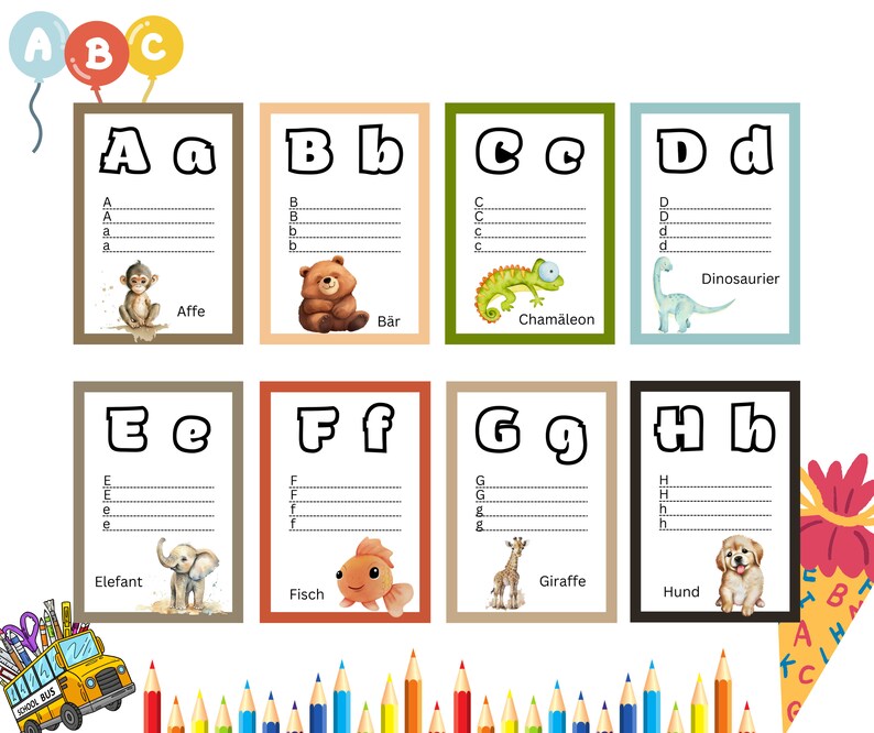 Hojas de trabajo alfabeto A-Z preescolar aprendiendo a escribir letras ...