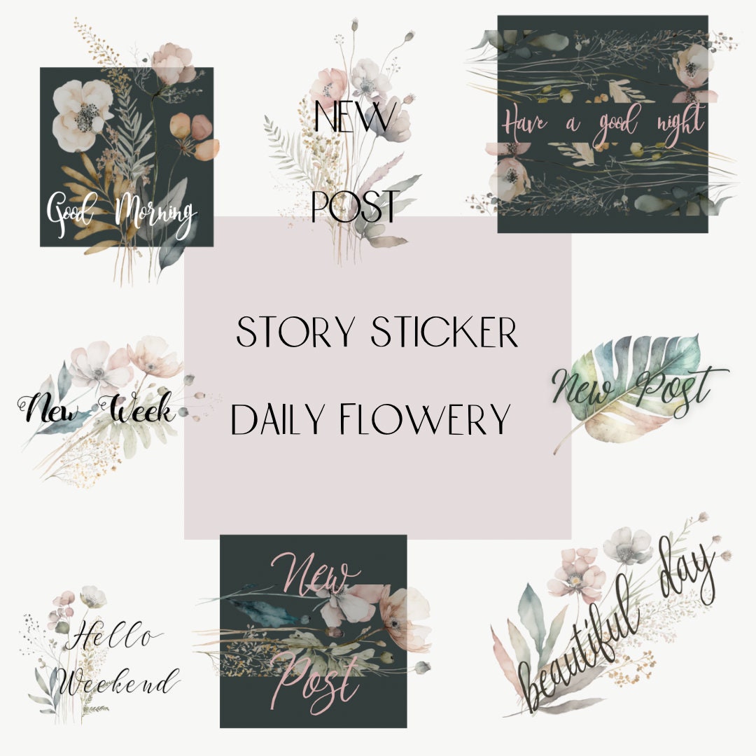 Daily Instagram Story Sticker PNG File, Special Daily Stories. Instant ...