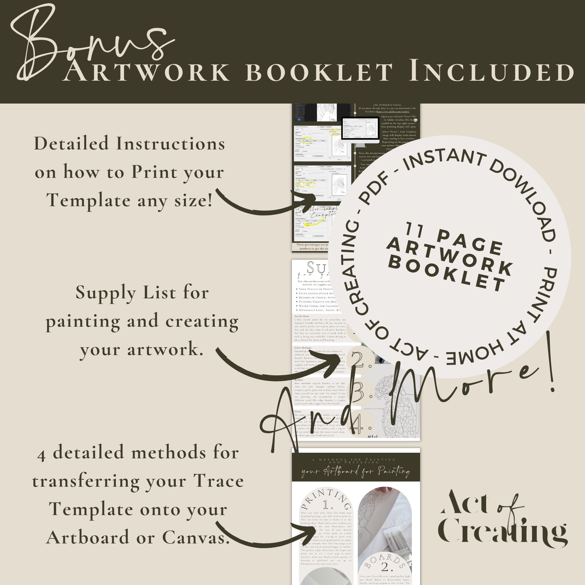 Leopard Printable Artwork Template Digital Download Animals Painting ...