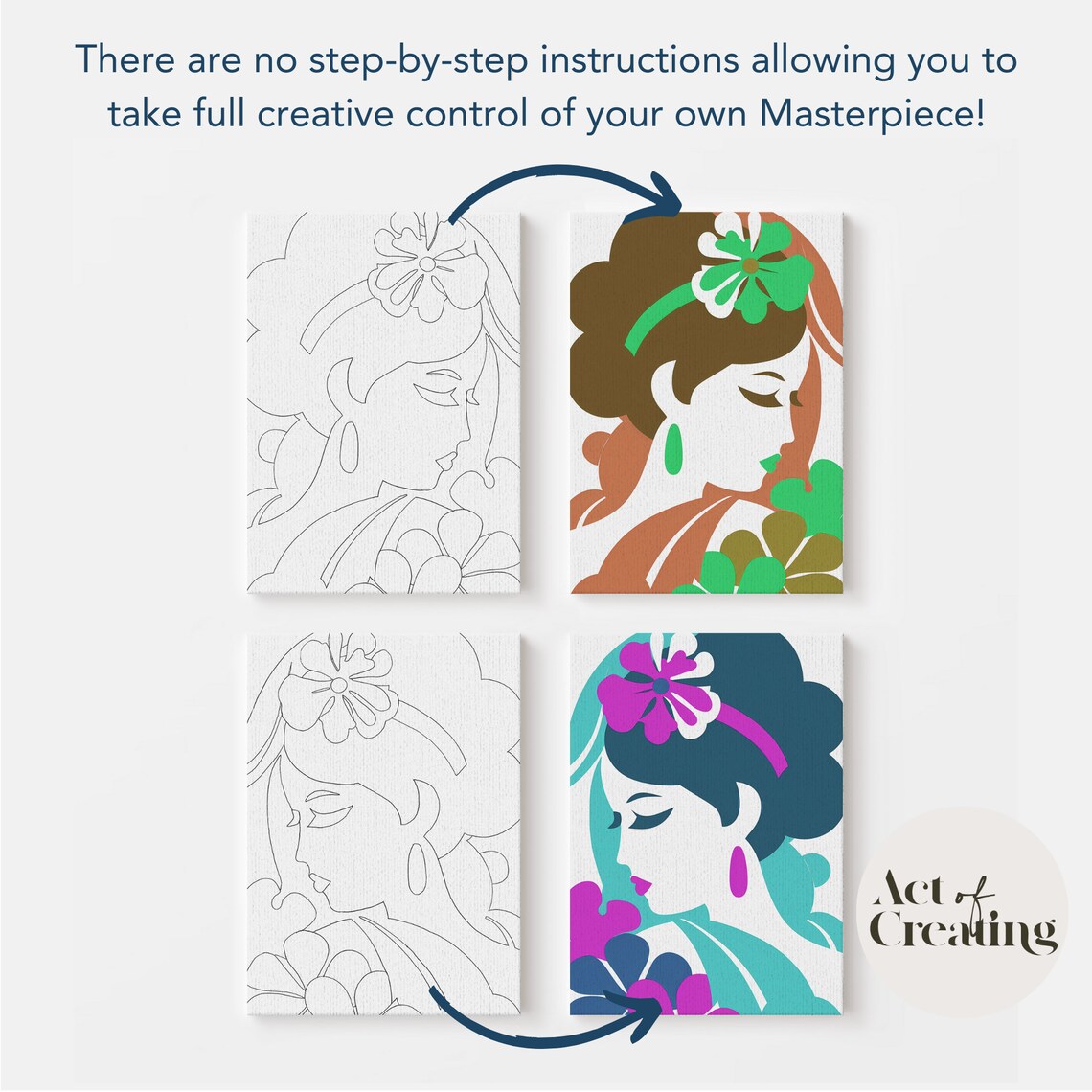 Printable Trace Artwork Template Geranium Lady Instant Download Tracing ...