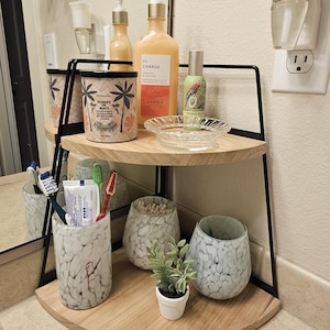 corner makeup vanity small