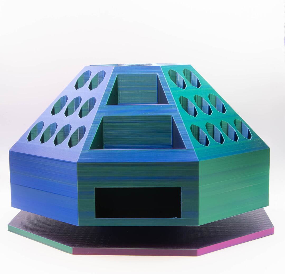 Large Octagonal Rotating Desk Organizer - Etsy