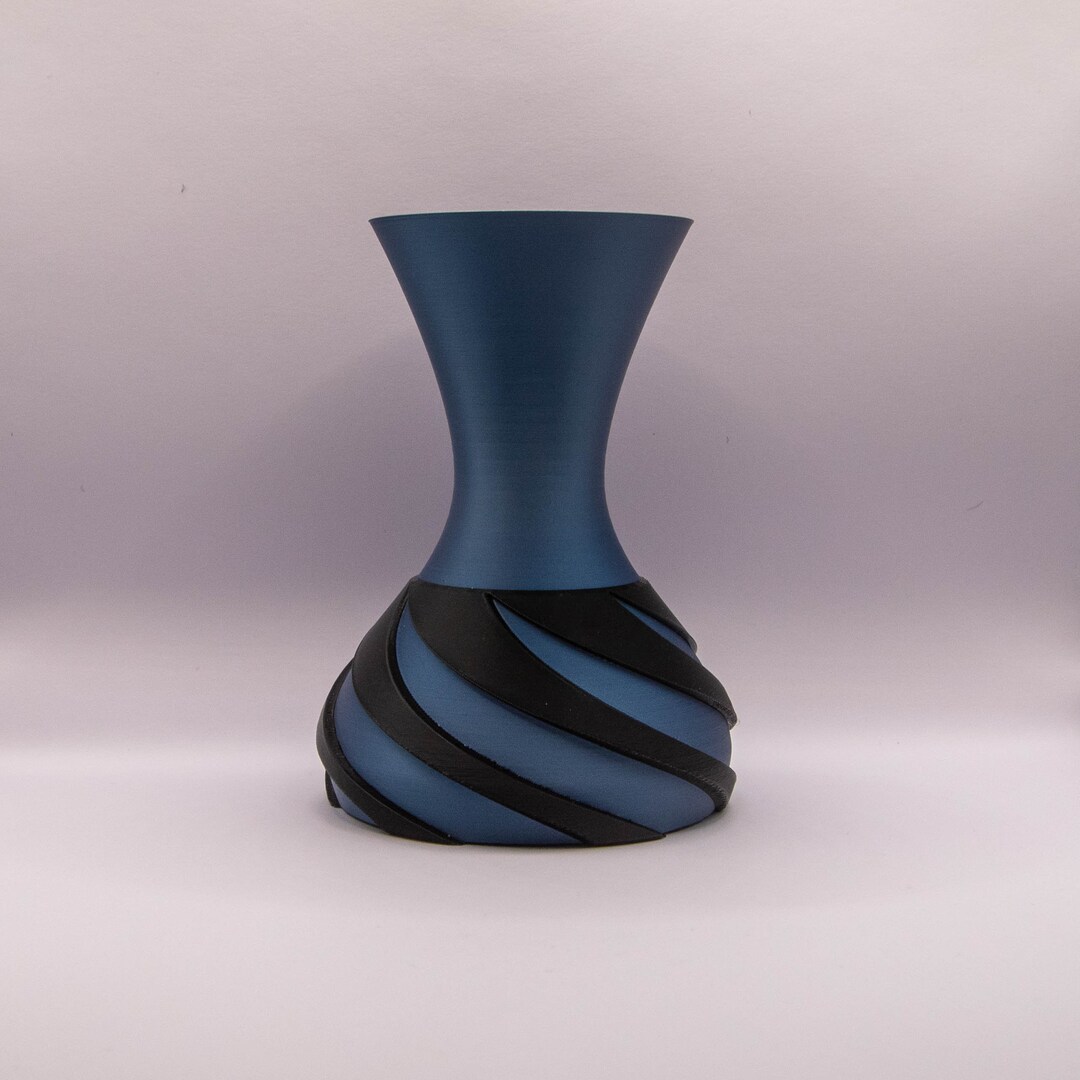 Small 3d Printed Swirl Pattern Vase - Etsy