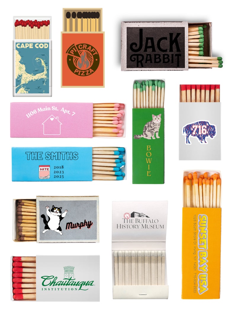 Custom Matchbook Print (travel, Memories, Milestones) - Etsy