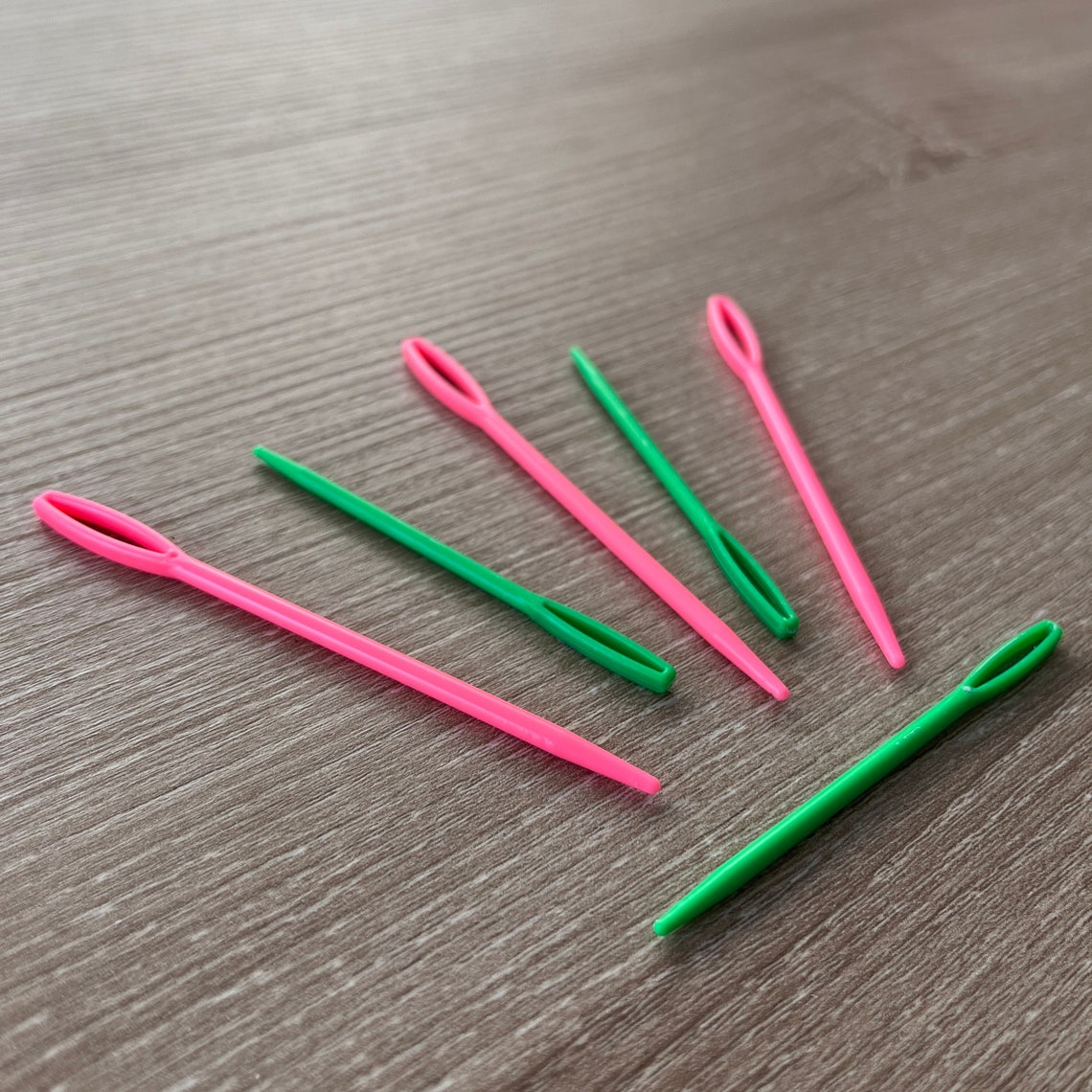 Set of 6 Plastic Yarn Needles, Tapestry Needles, Crochet Knitting Needles, Darning Needle ...