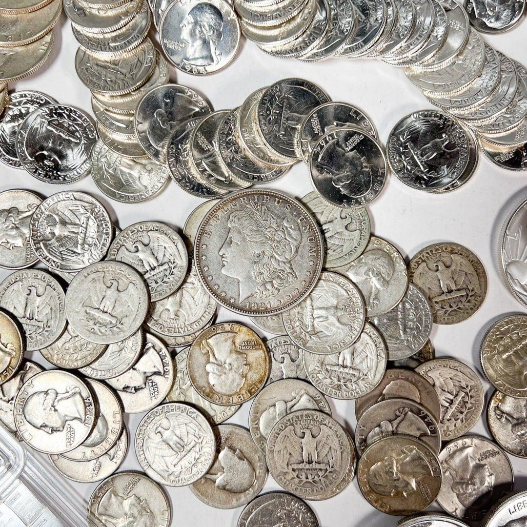Silver Dollar Mixed Coin Lot | Vintage U.S. Silver Coin Lot - Etsy