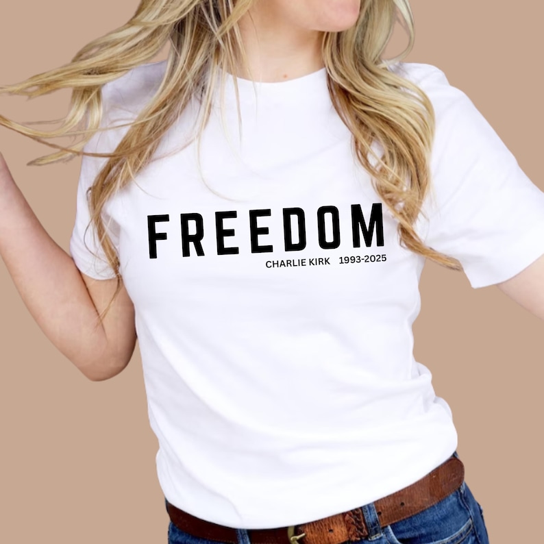 Charlie Kirk Digital Download, FREEDOM Design, Turning Point PNG, SVG ...