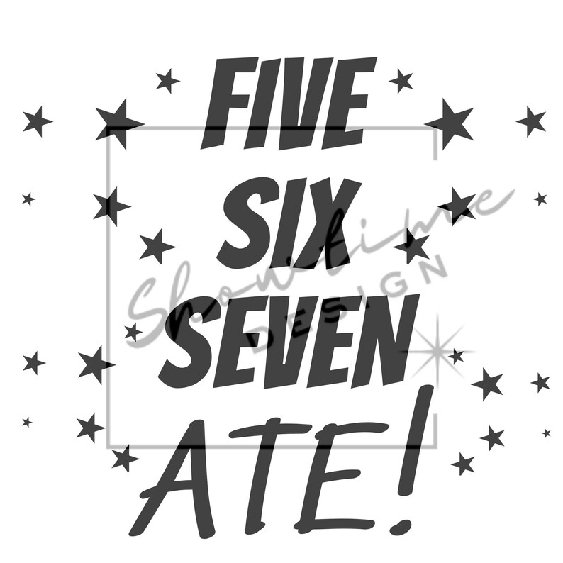 Five Six Seven Ate SVG PNG, 5 6 7 Ate Cheer Svg, Cheer Svg, Cheer Shirt ...