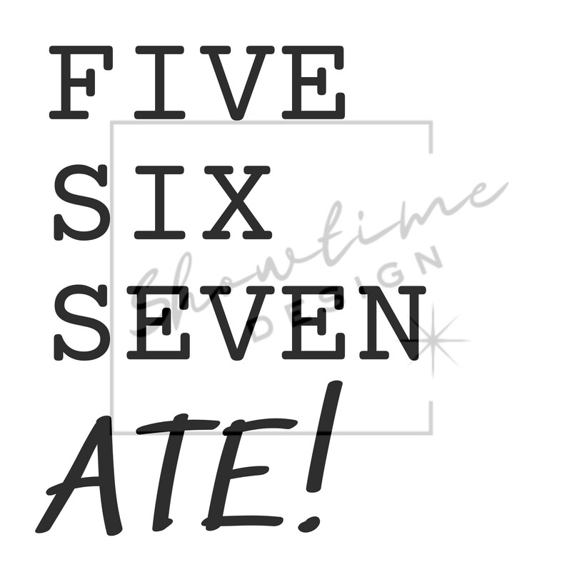 Five Six Seven Ate SVG PNG, 5 6 7 Ate Cheer Svg, Cheer Svg, Cheer Shirt ...