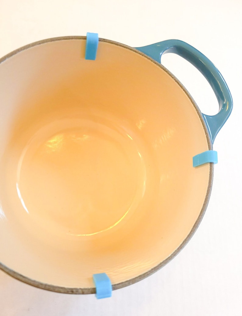 Dutch Oven Lid Protector Clips Set of 6 Made to Fit LE CREUSET STAUB ...
