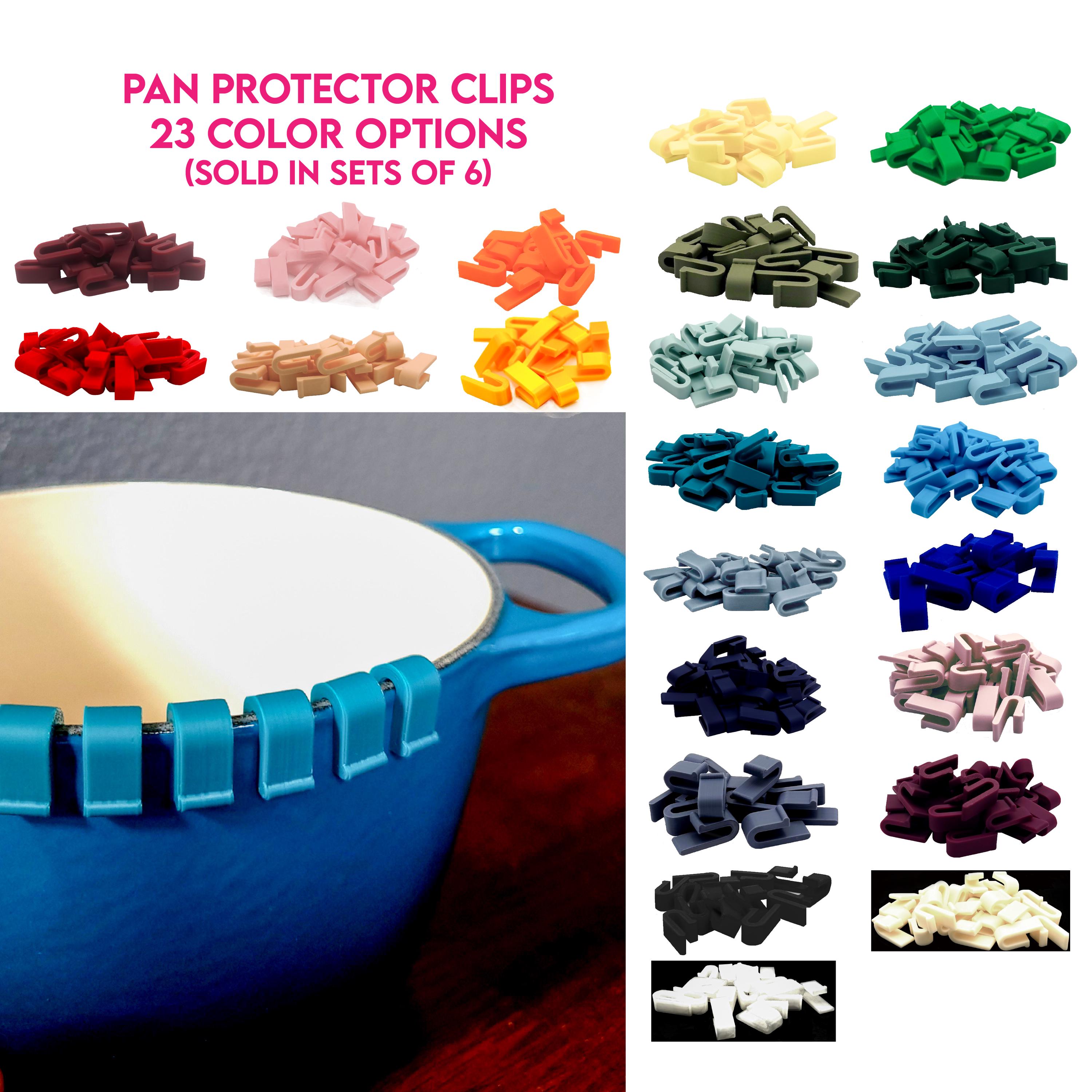 Dutch Oven Lid Protector Clips Set of 6 Made to Fit LE CREUSET STAUB ...