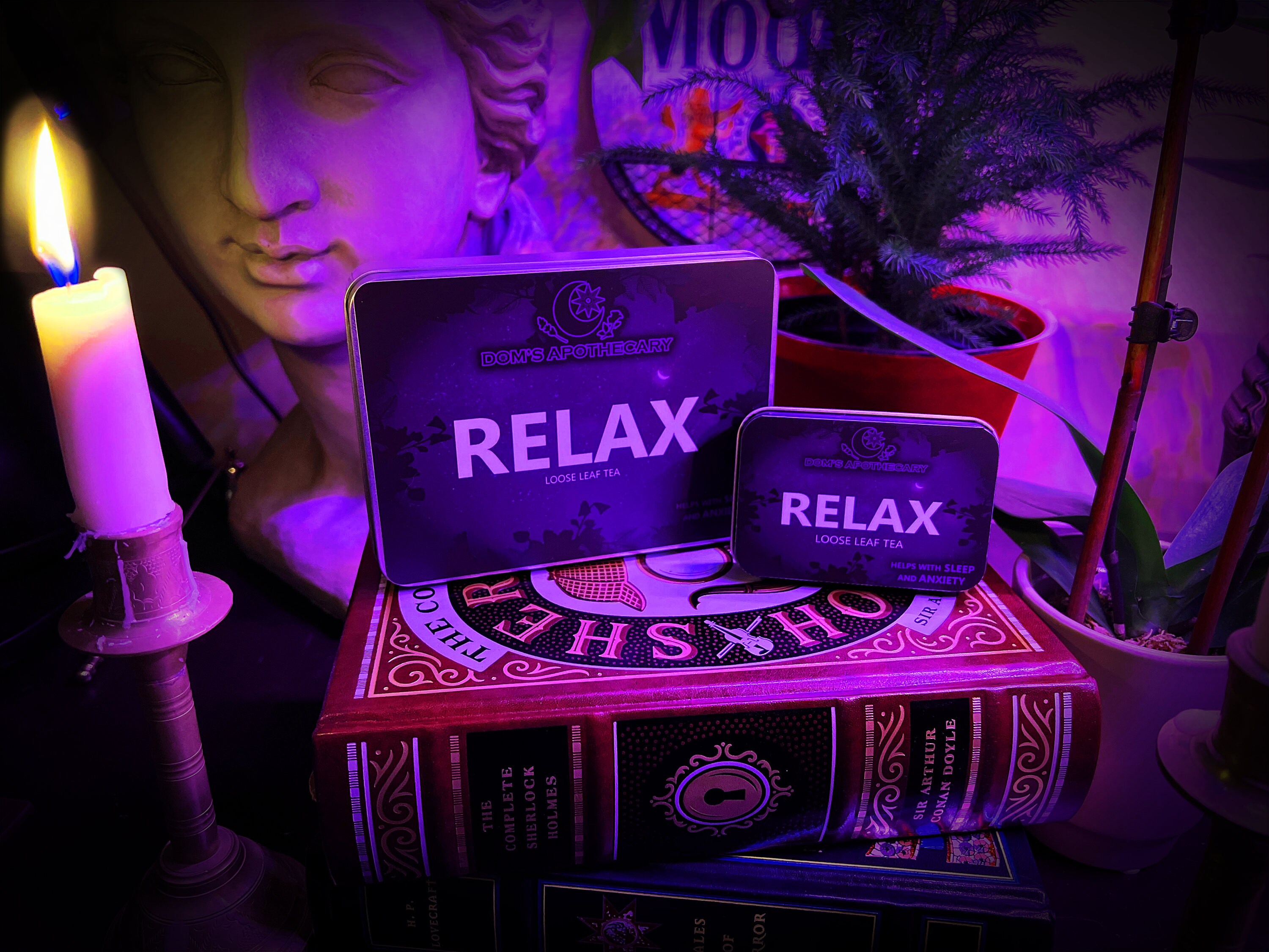RELAX - Loose Leaf HERBAL TEA Tin - Gift for Her, Gift for Him, Helps ...