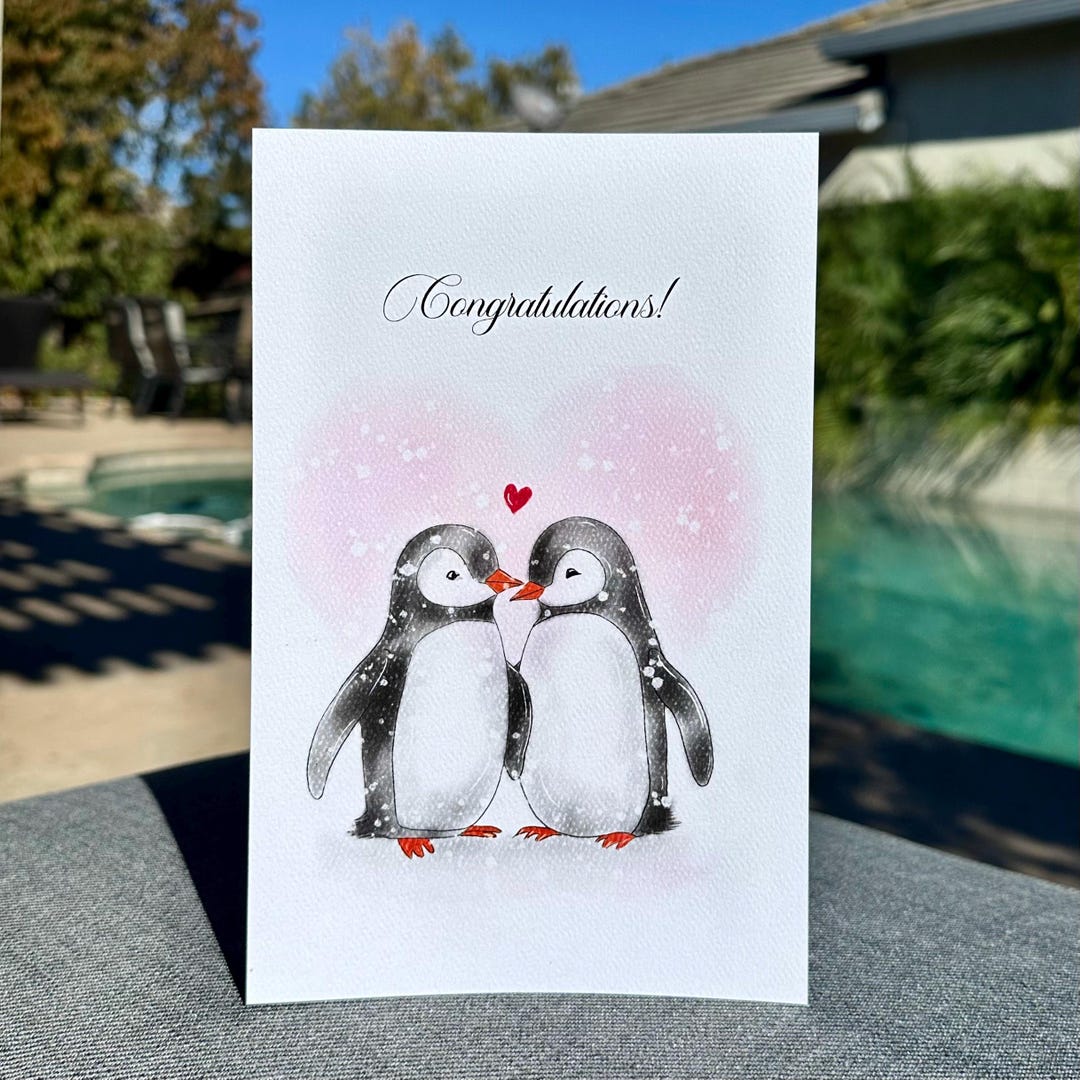 Hand-drawn Anniversary Card, Wedding, Valentine's Day, Engagement ...