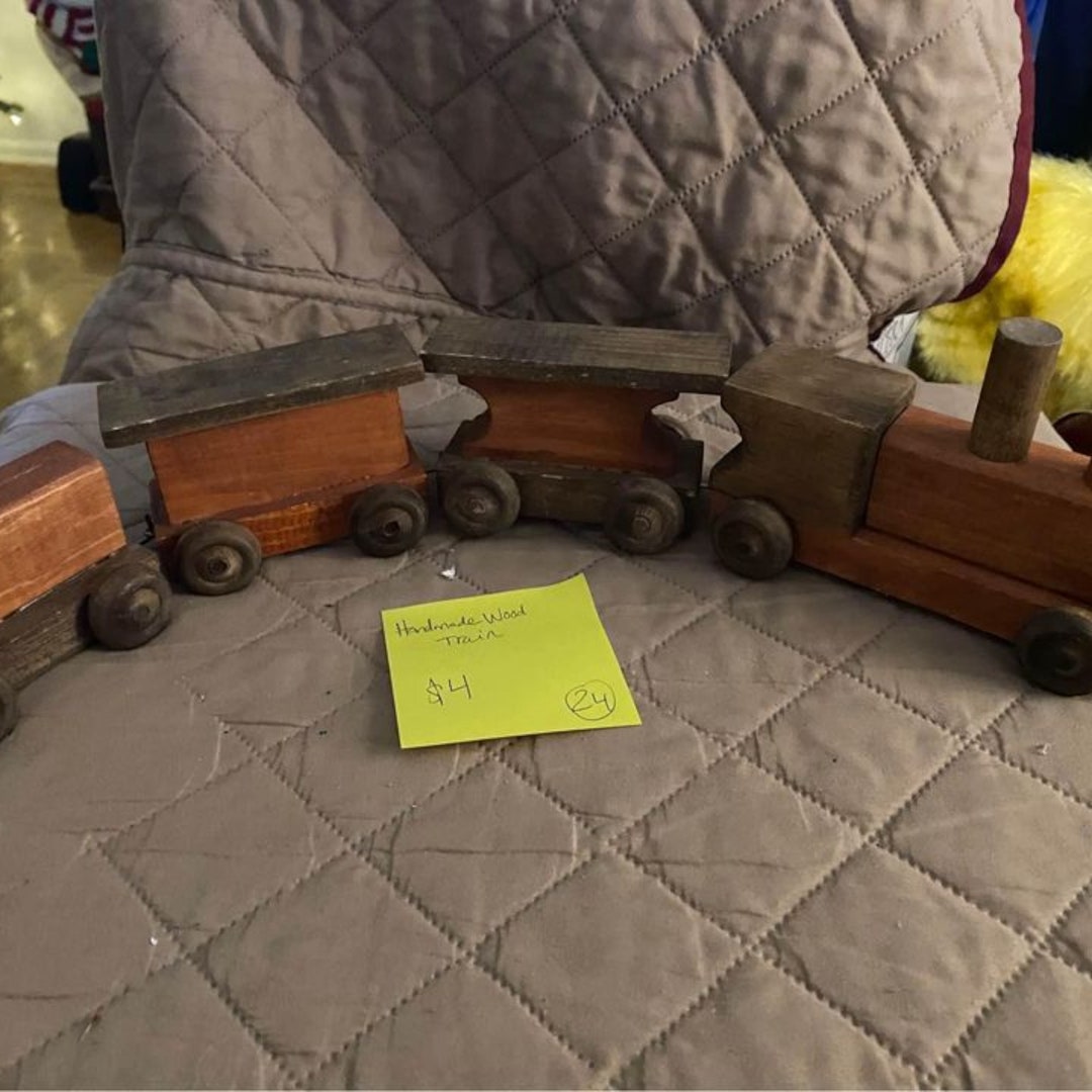 Wooden Train - Etsy