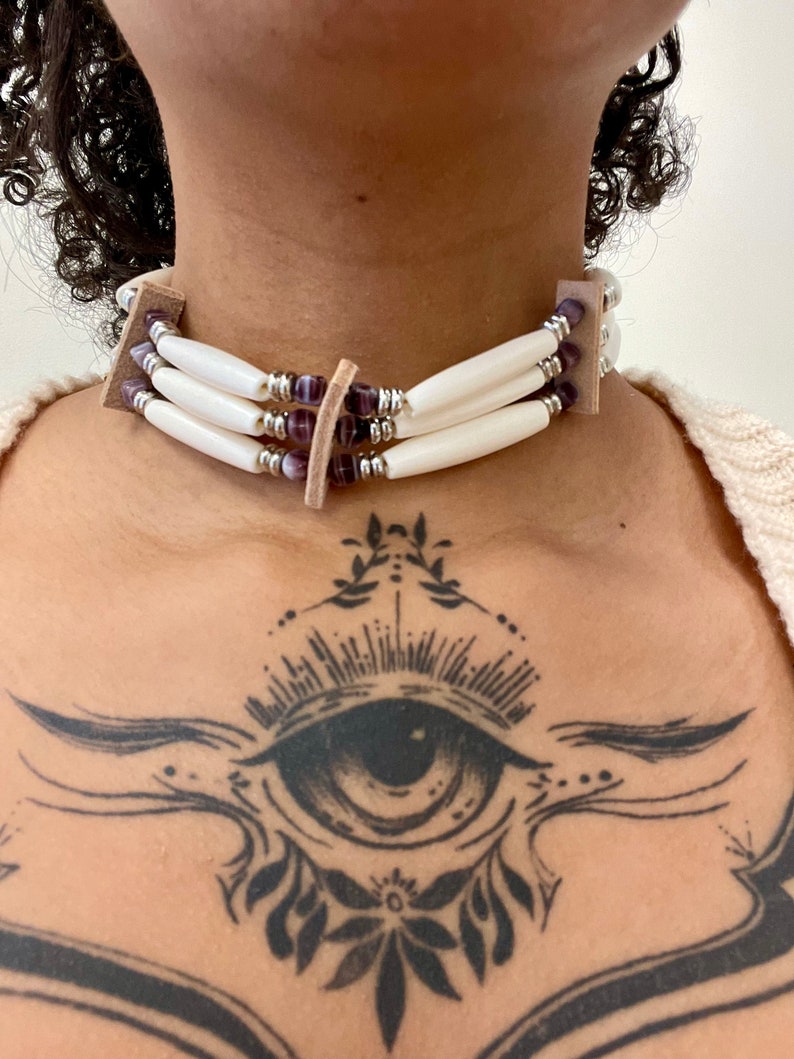 Buffalo Bone Hairpipe Choker - Etsy