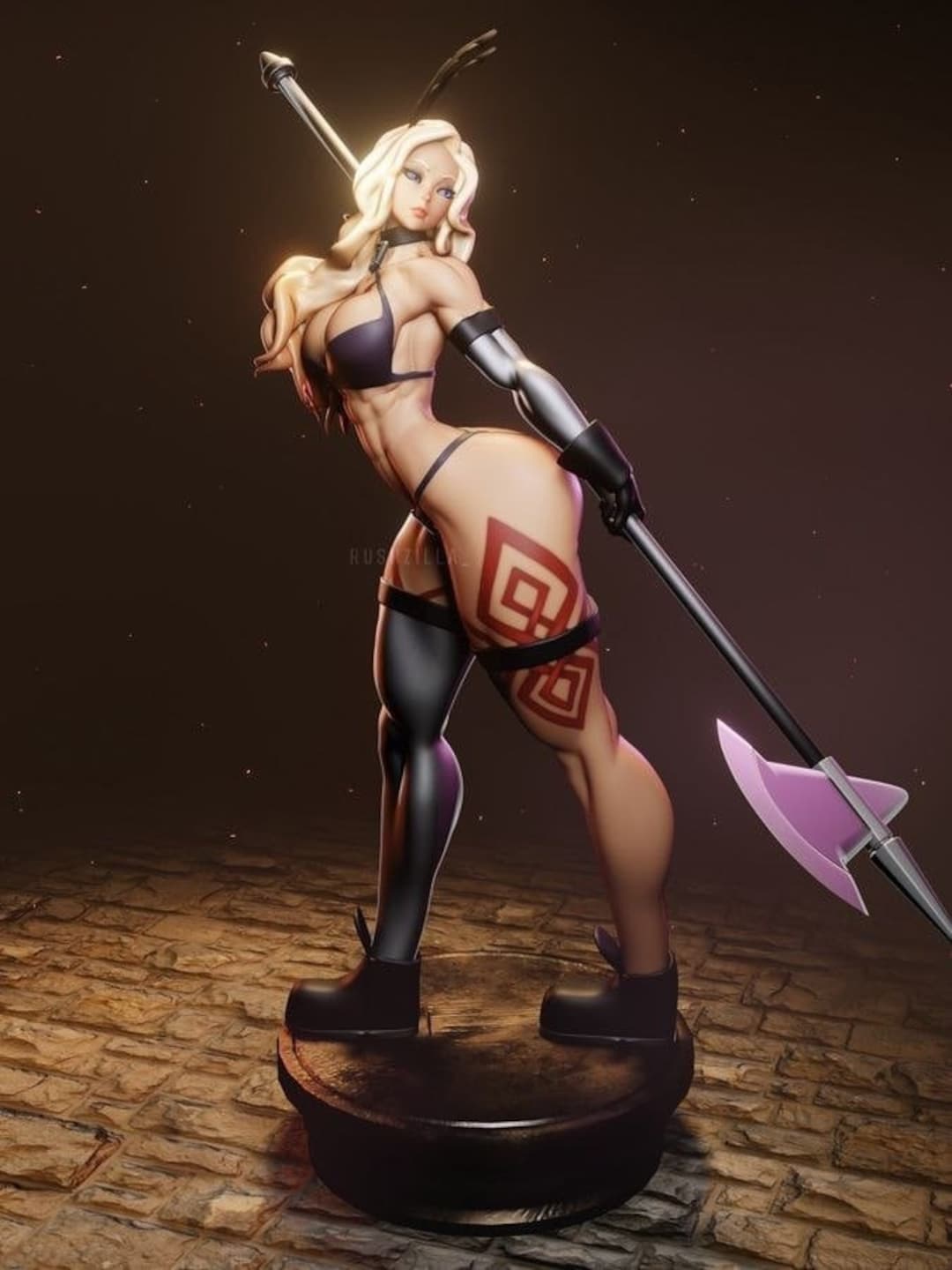 Dragons Crown Amazon Barbarian Fan Art Resin Statue by Rushzilla Garage Kit Unpainted ...