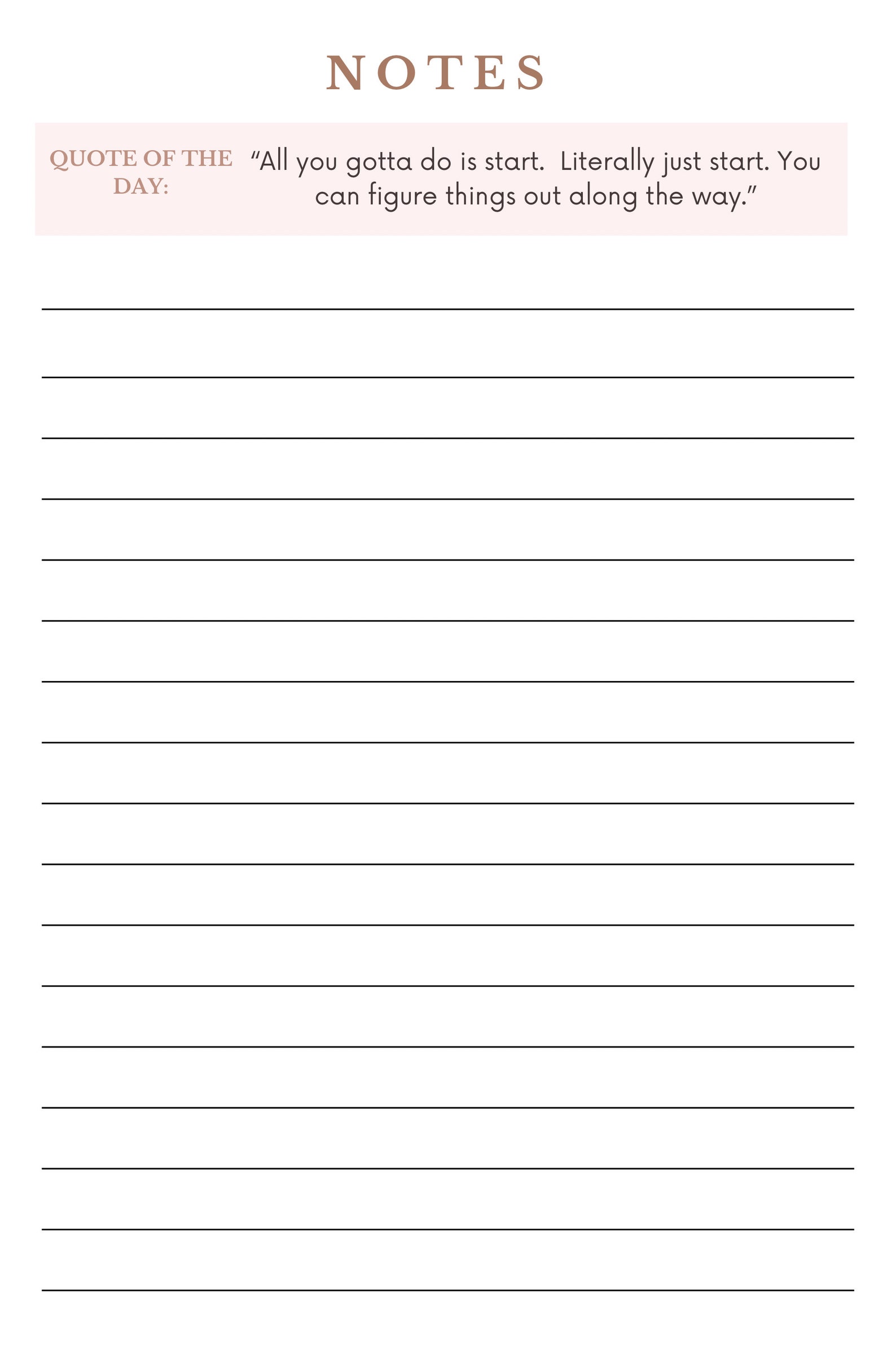 Daily Printable Planner - Etsy