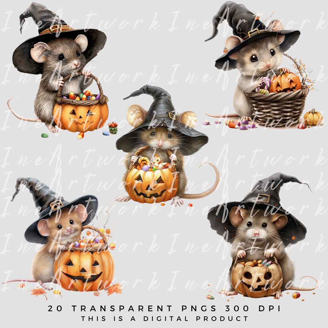 Cute Halloween Mouse Clipart Halloween Clipart Little Mouse Clipart ...