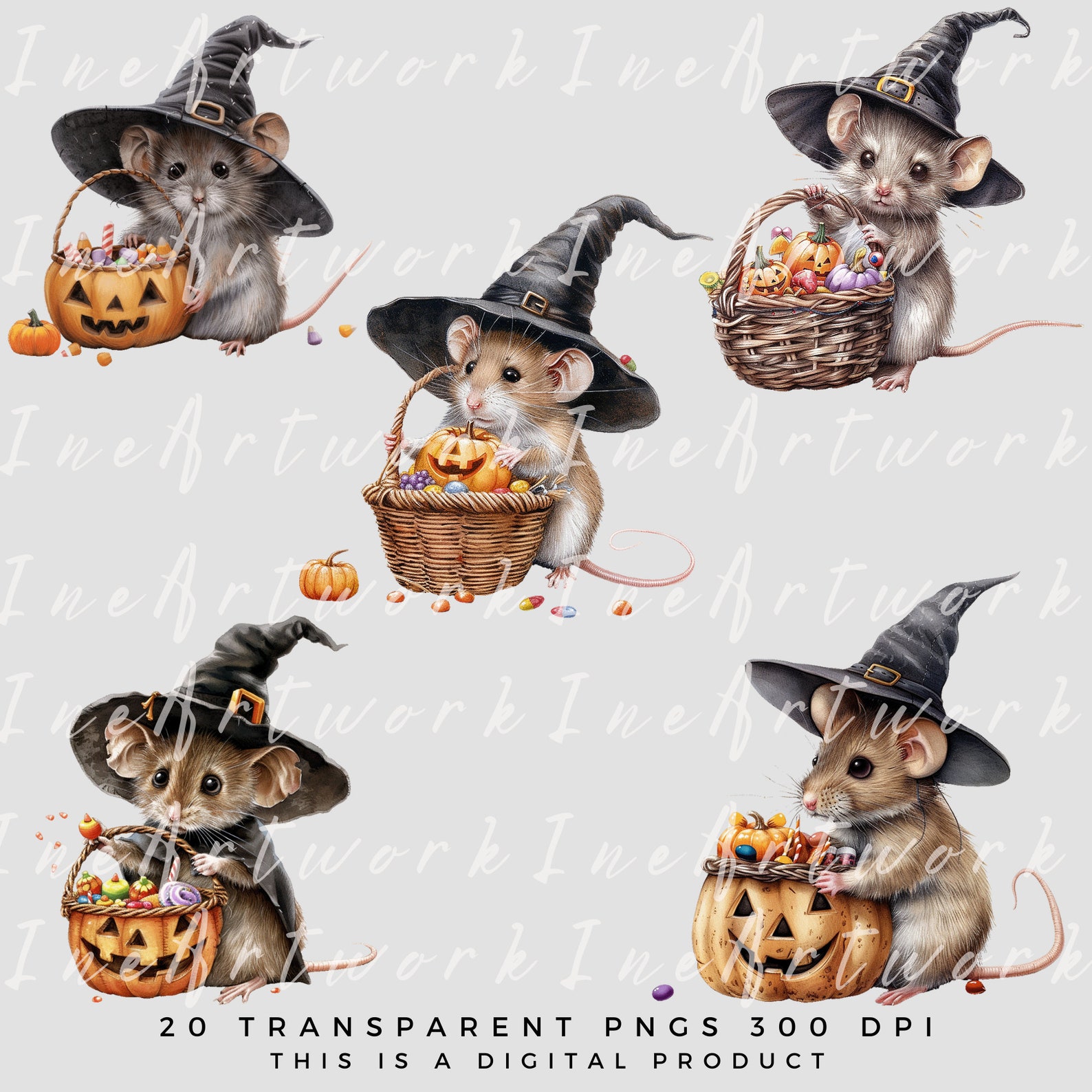Cute Halloween Mouse Clipart | Halloween Clipart | Little Mouse Clipart ...