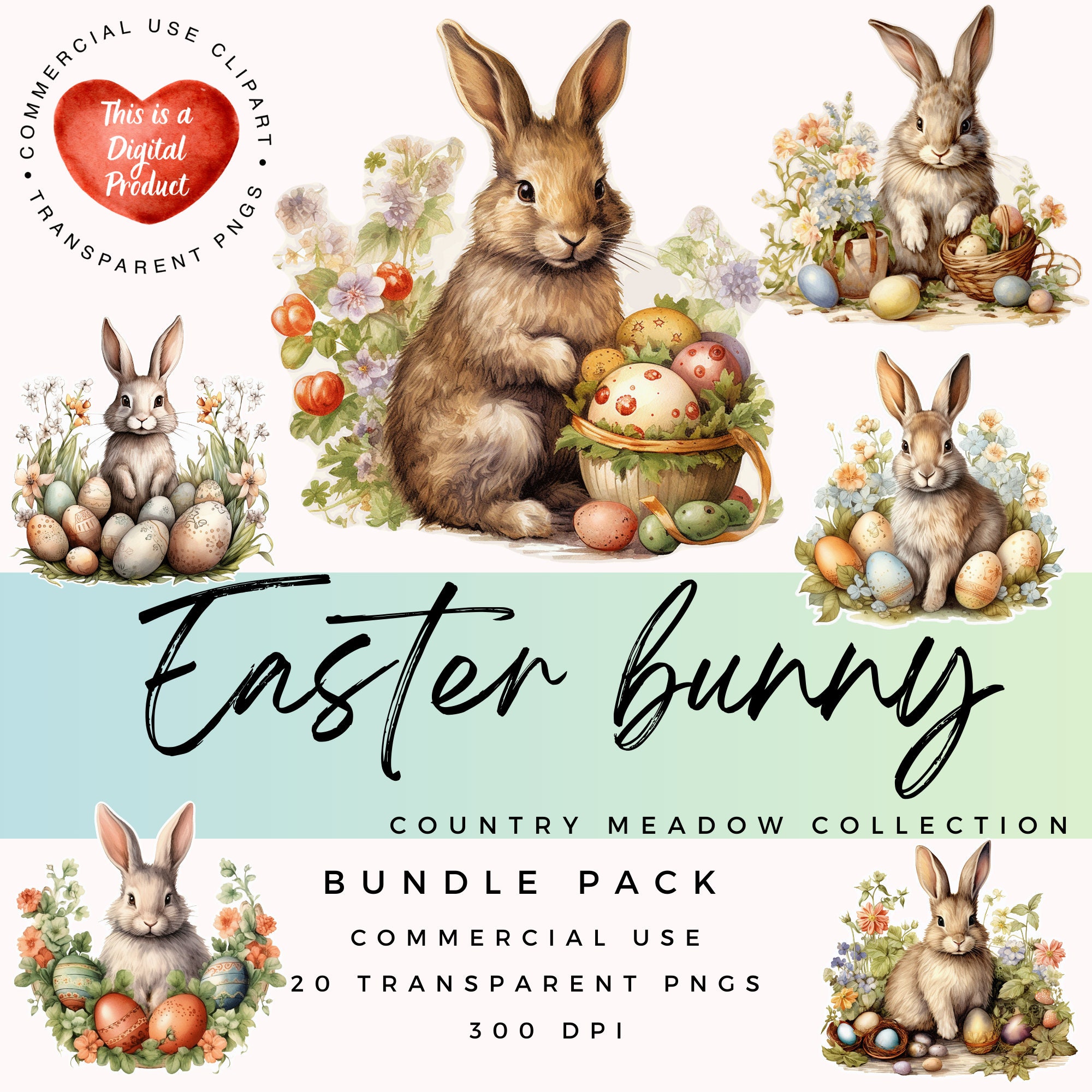 Easter Bunny Clipart Clip Art Commercial Use Transparent Pngs Bunny ...