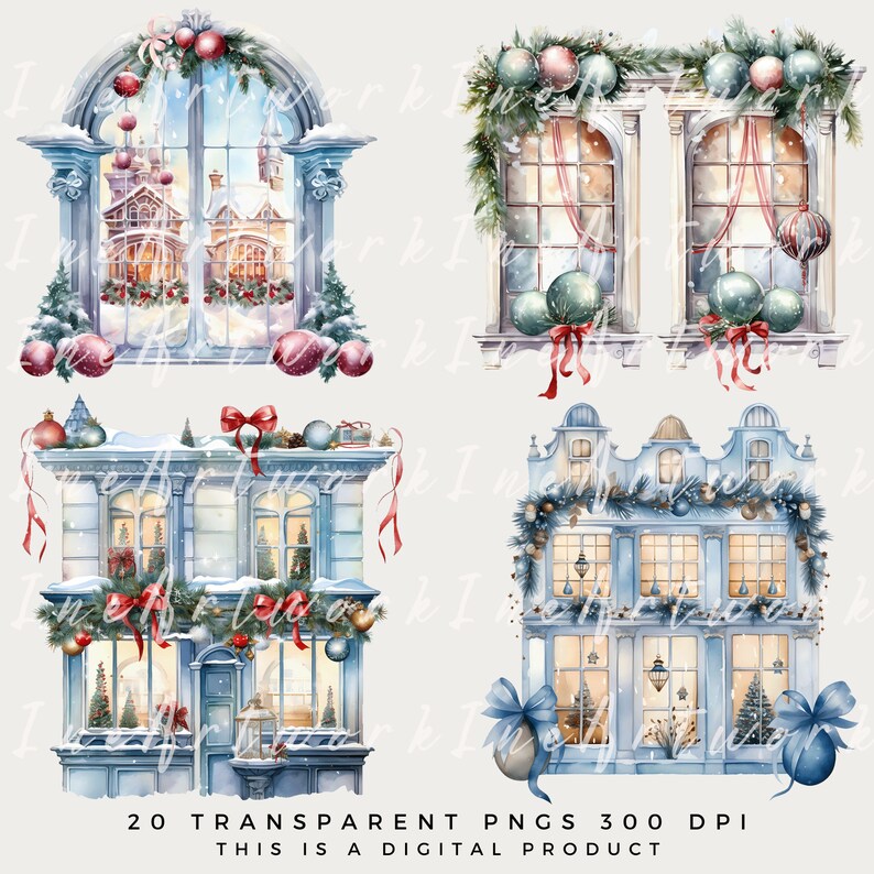 Christmas Windows Clipart | Christmas Clip Art | Christmas Windows PNG ...