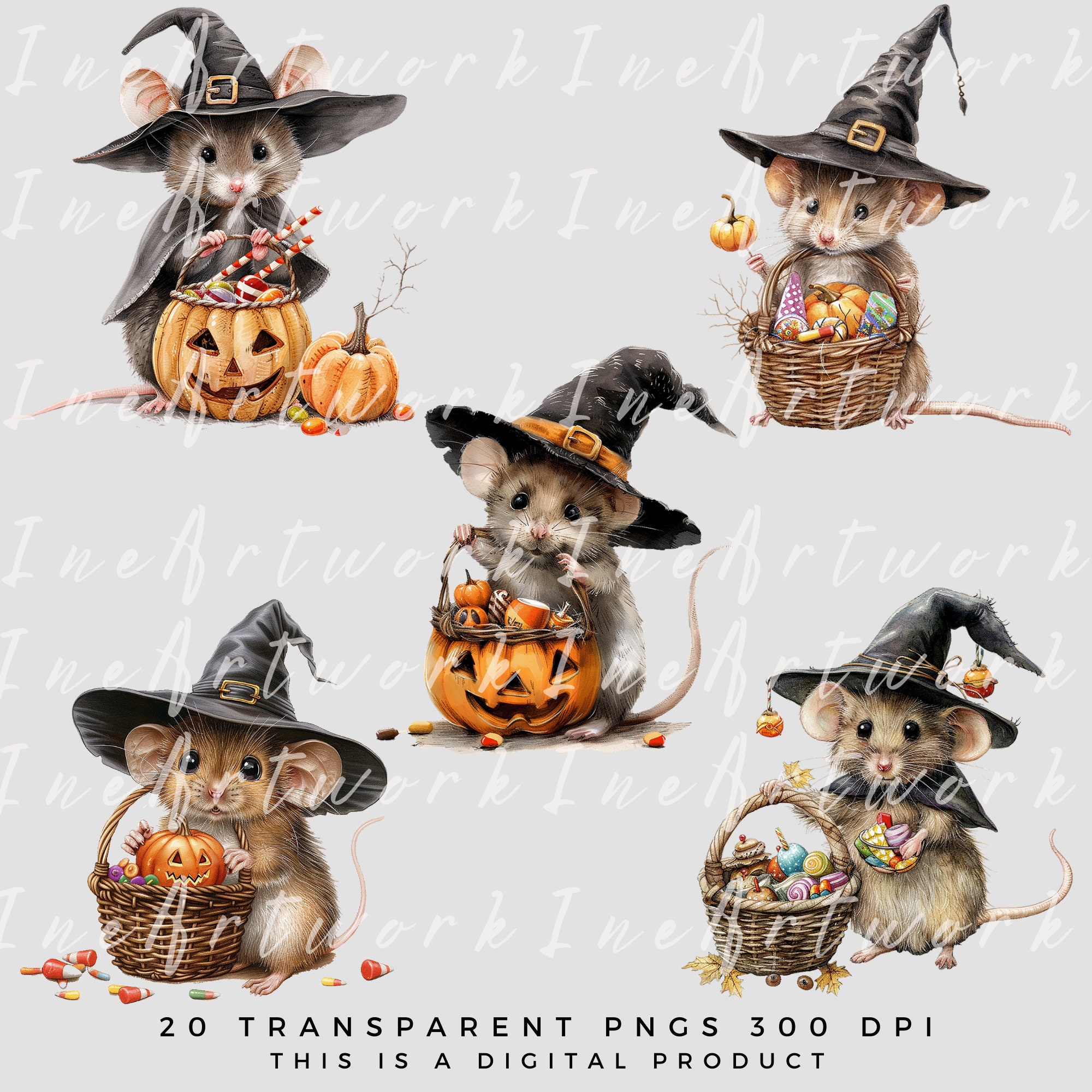 Cute Halloween Mouse Clipart | Halloween Clipart | Little Mouse Clipart ...