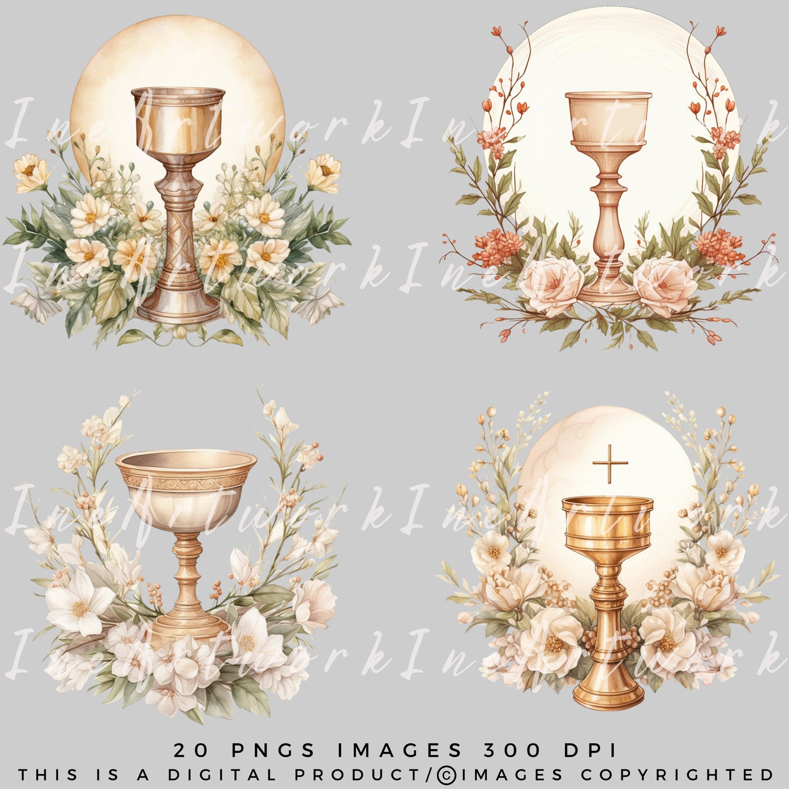 Holy Chalice Clipart | First Communion | Religious Clipart | Religious ...