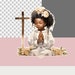 Black Girls First Communion Png First Communion Gift Girl Afro Girls ...