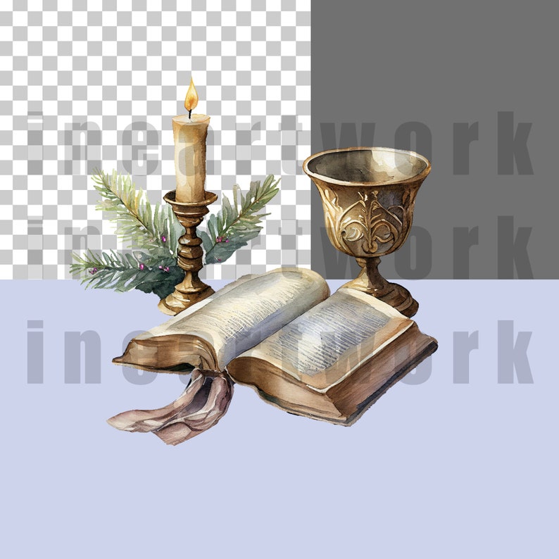 Holy Communion Clipart Watercolour First Communion Religious Clipart ...