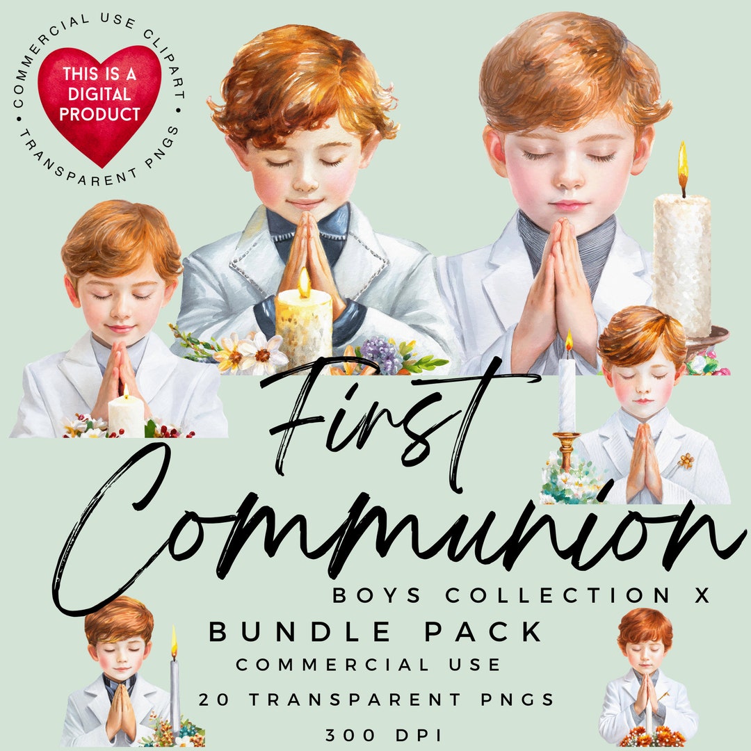 First Holy Communion Png, 1st Communion Boy Clipart, Religious Clipart ...